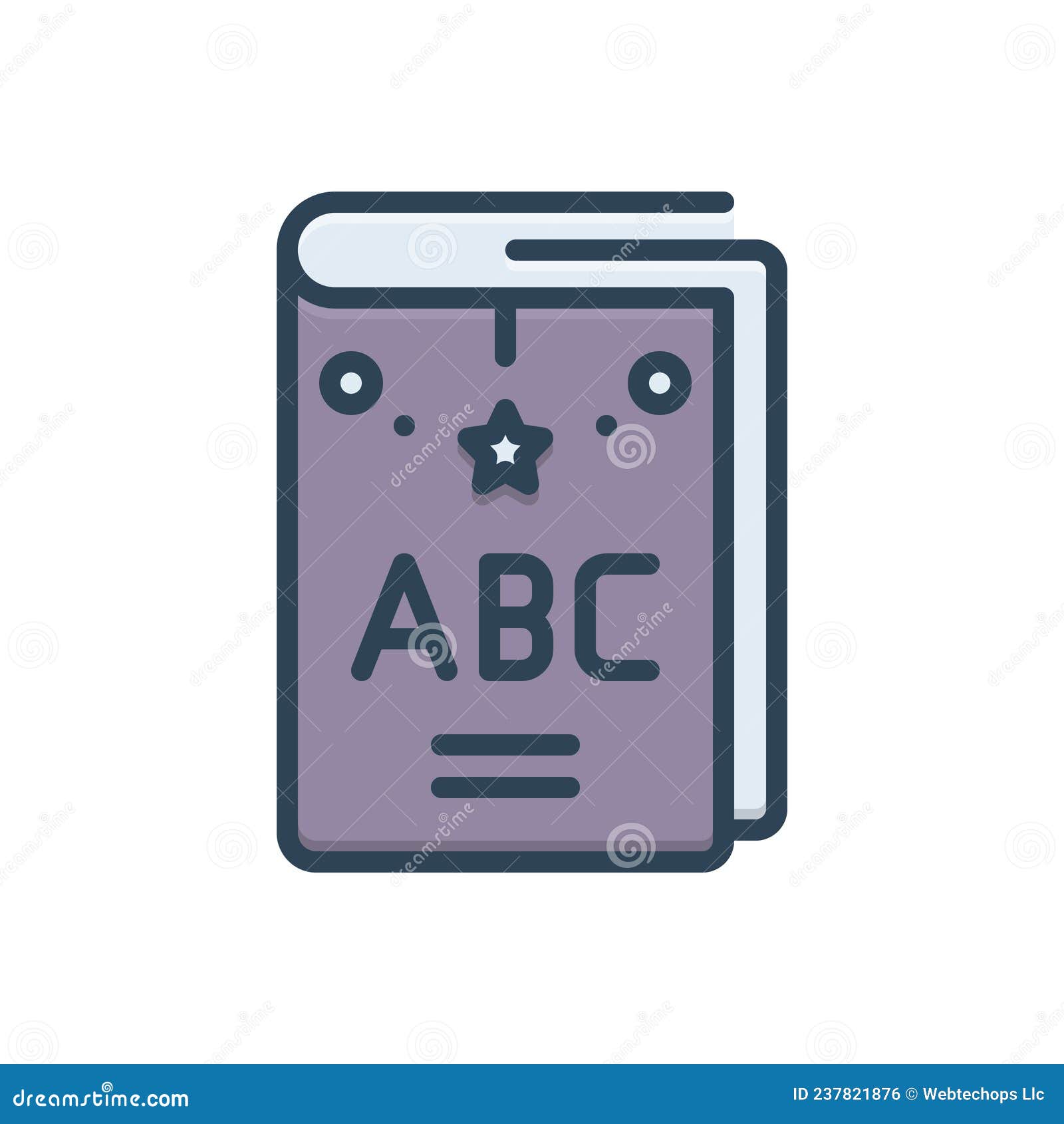 Color Illustration Icon for English, Learning and Books Stock ...