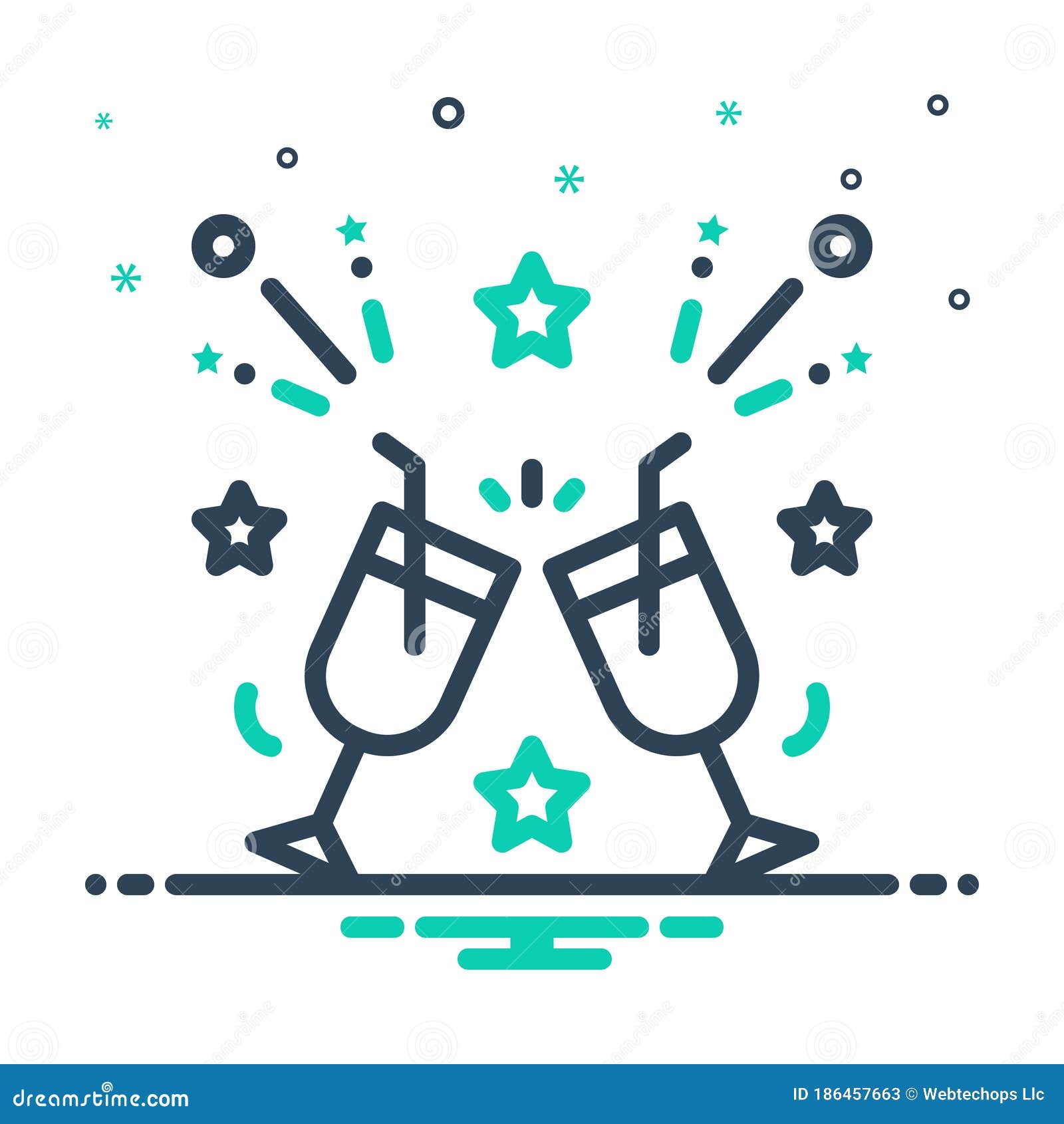 Mix Icon for Enjoy, Delight and Enjoyment Stock Vector - Illustration ...