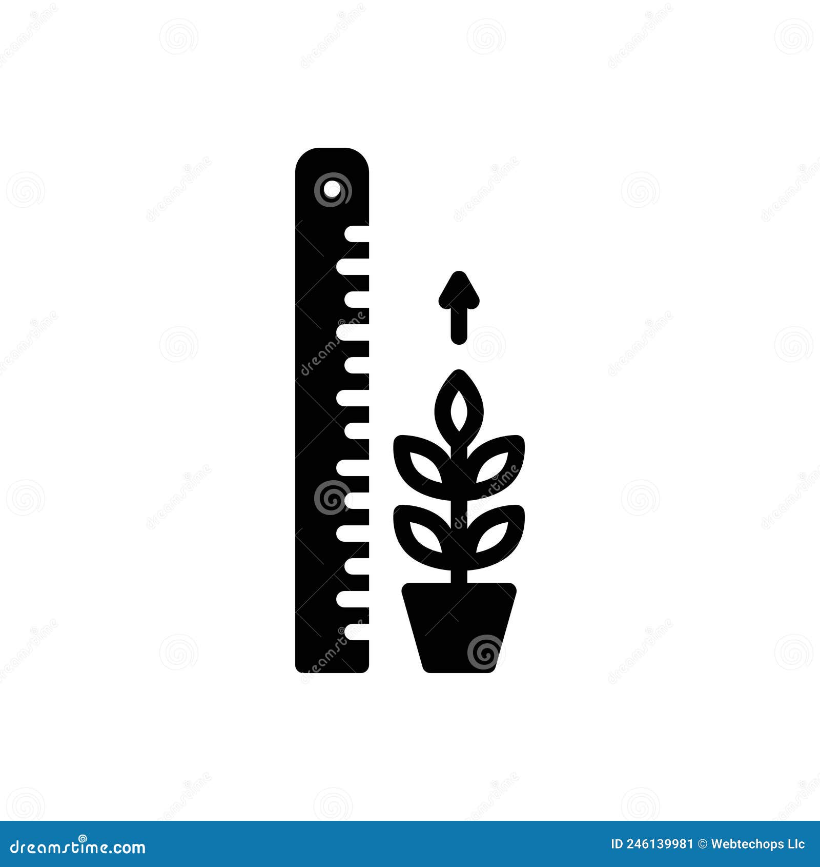 Black Solid Icon For Enlargement, Increase And Rise Cartoon Vector ...