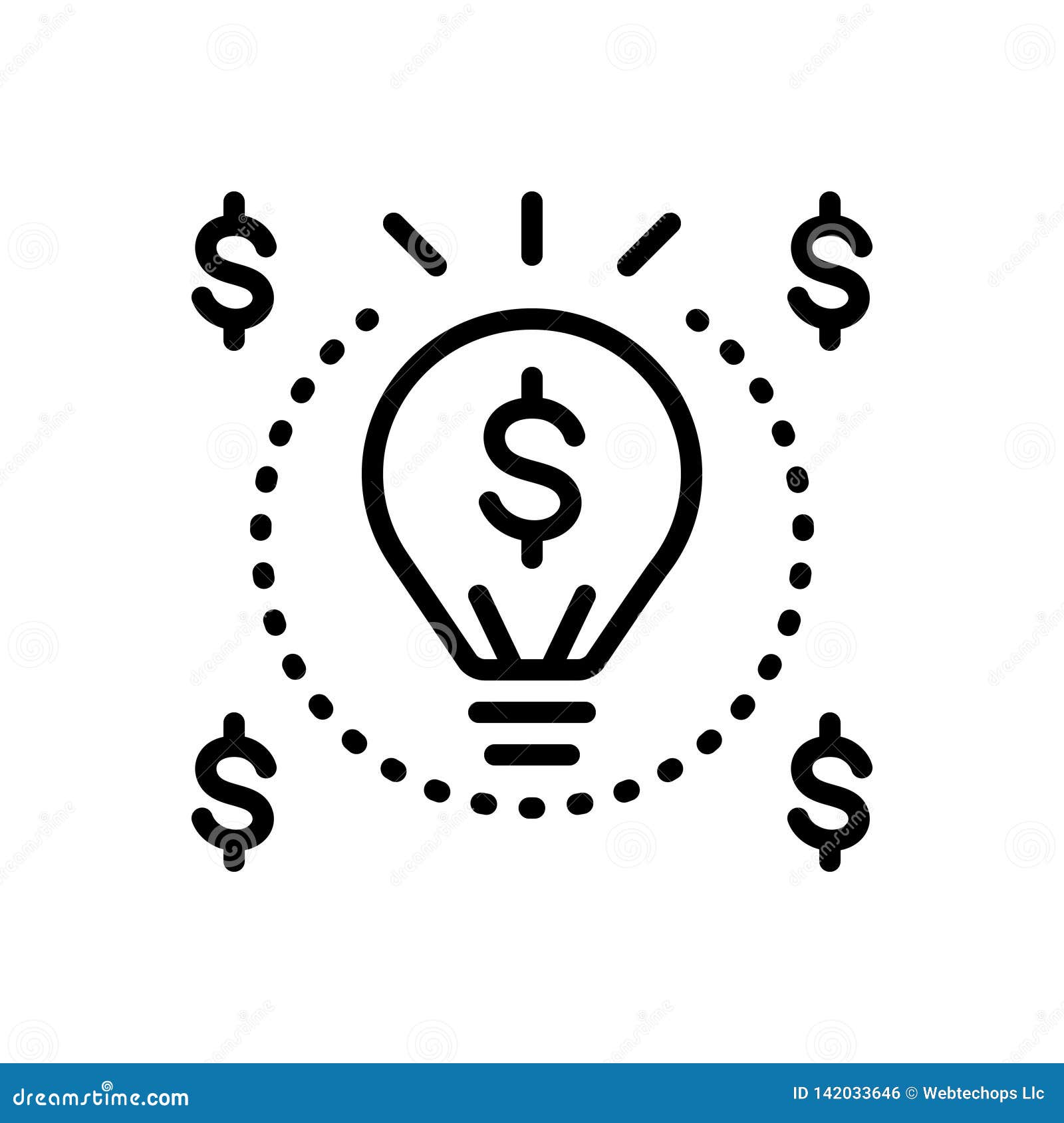 Black Line Icon for Enrich, Amplify and Magnify Stock Vector ...