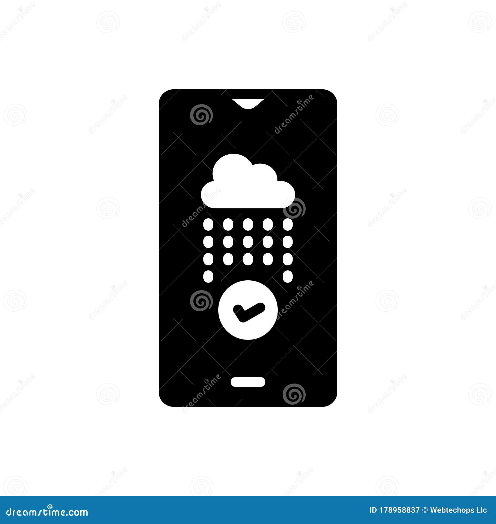 Black Solid Icon for Ensure, Make Sure and Confirm Stock Illustration ...
