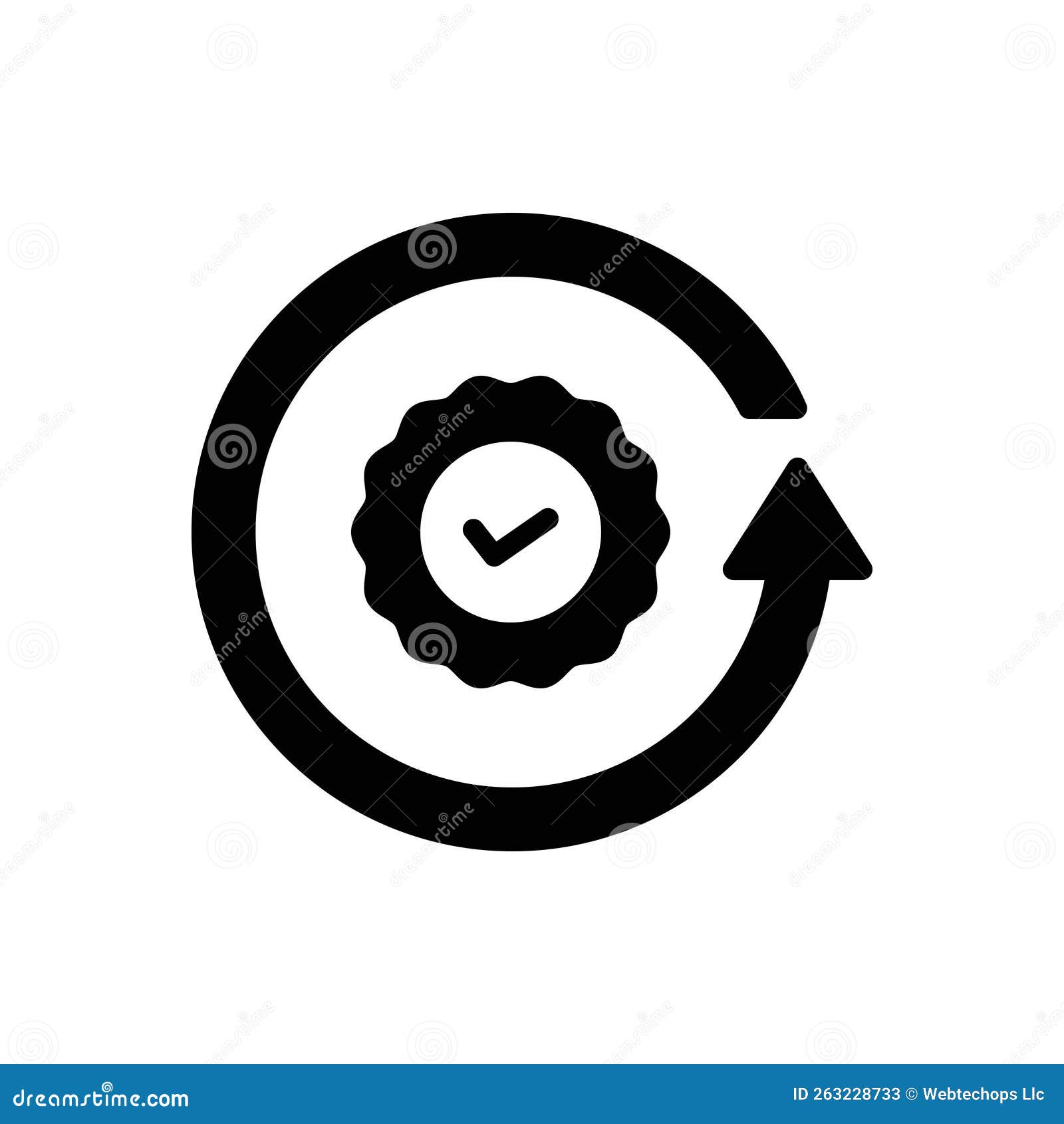 Black Solid Icon for Ensuring, Assure and Establish Stock Vector ...
