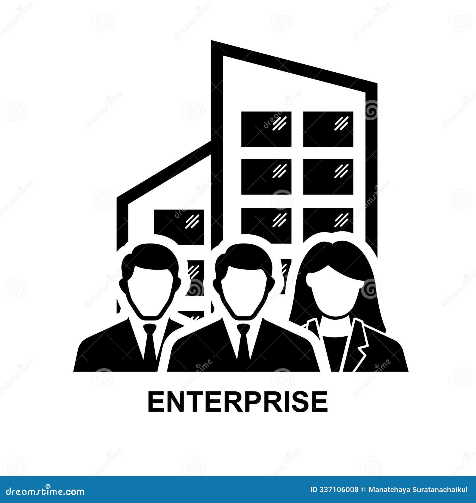 Enterprise Icon Vector Isolated On White Background, Enterprise Sign ...