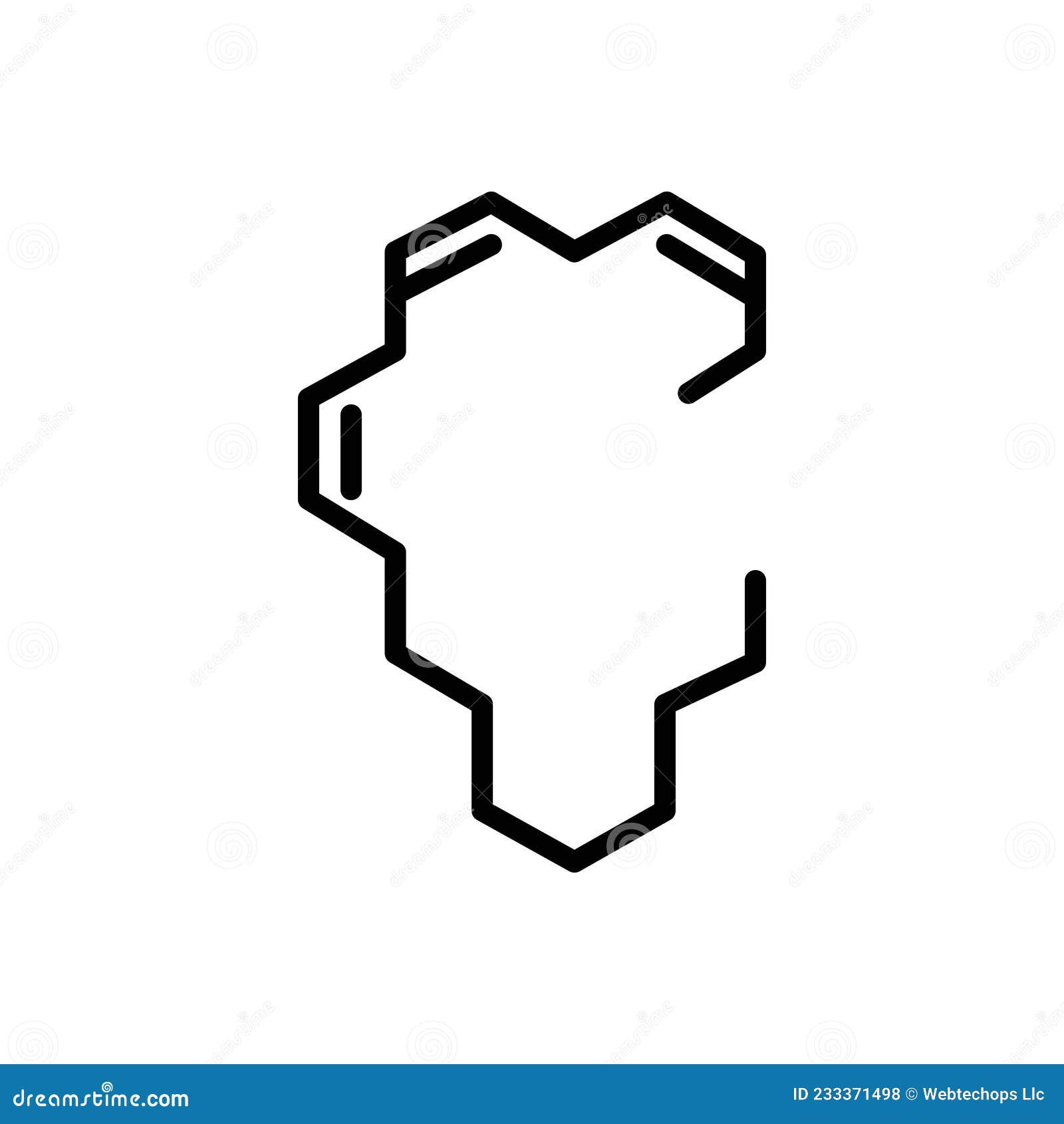 Black Line Icon for Epa, Chemical and Structure Stock Vector ...