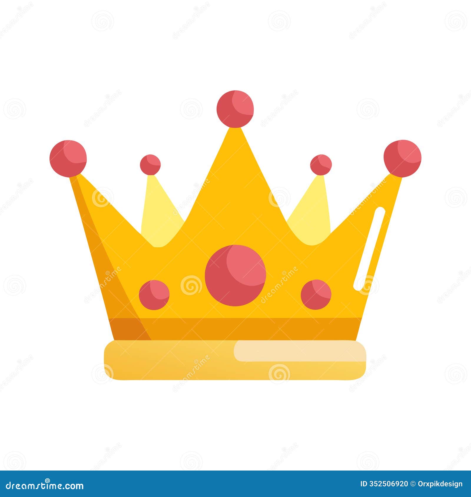Icon of Epic Crown for Honor Stock Illustration - Illustration of ...
