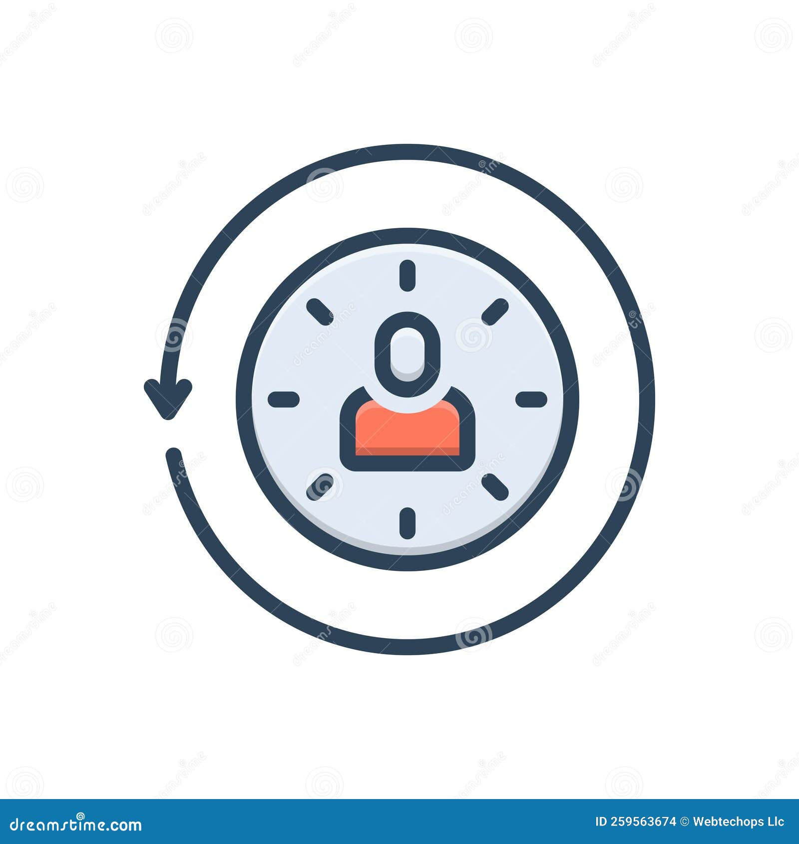 Color Illustration Icon for Era, Epoch and Period Stock Illustration ...