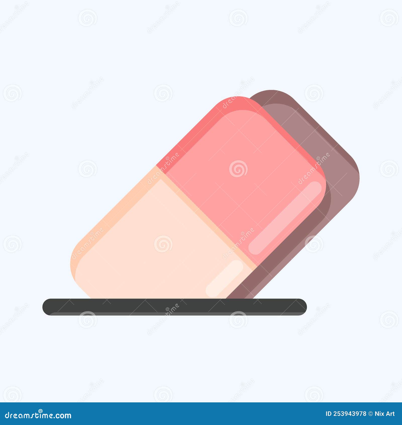 Icon Eraser. Suitable for Paint Art Tools Symbol. Flat Style. Simple ...