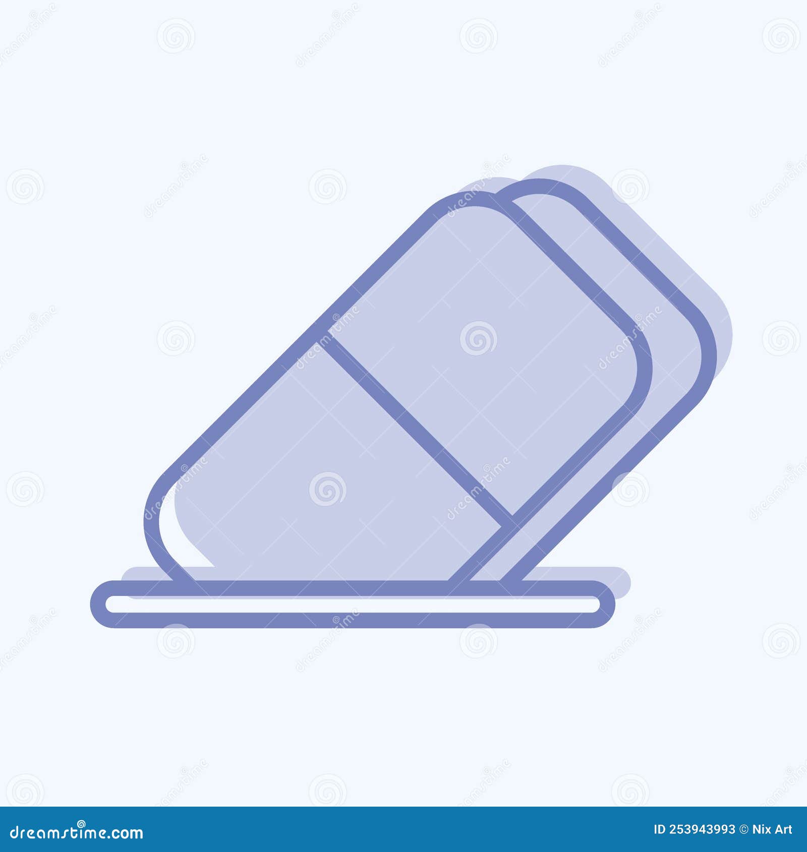 Icon Eraser. Suitable for Paint Art Tools Symbol. Two Tone Style ...