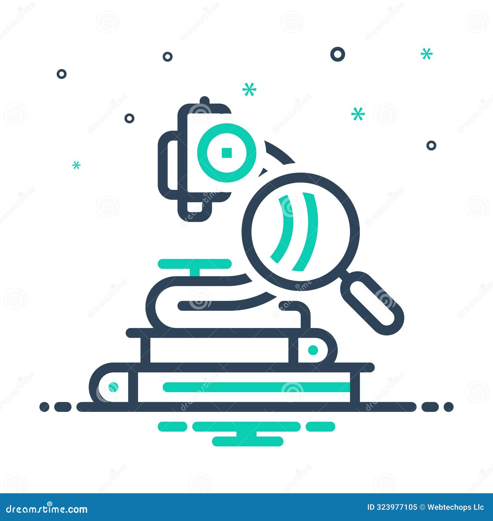 Mix Icon for Research, Trial and Laboratory Stock Illustration ...
