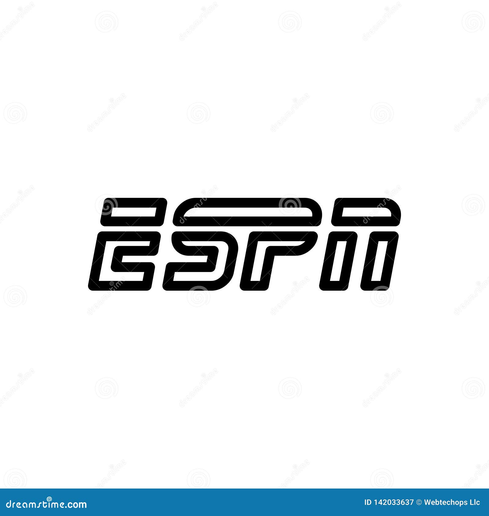 Black Line Icon for Espn, Microphone and Press Editorial Photography ...