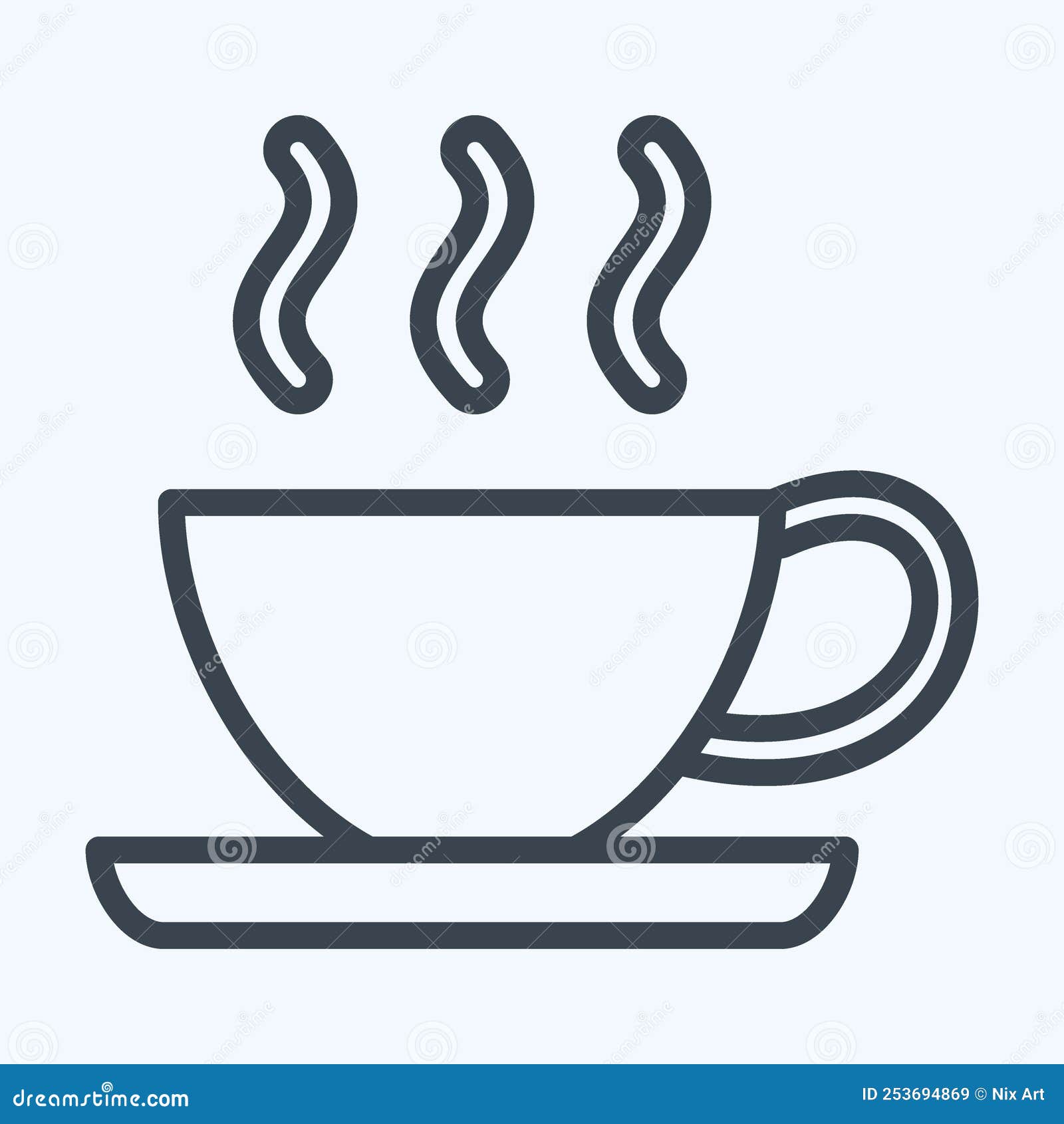 Icon Espresso. Suitable for Education Symbol. Line Style. Simple Design ...