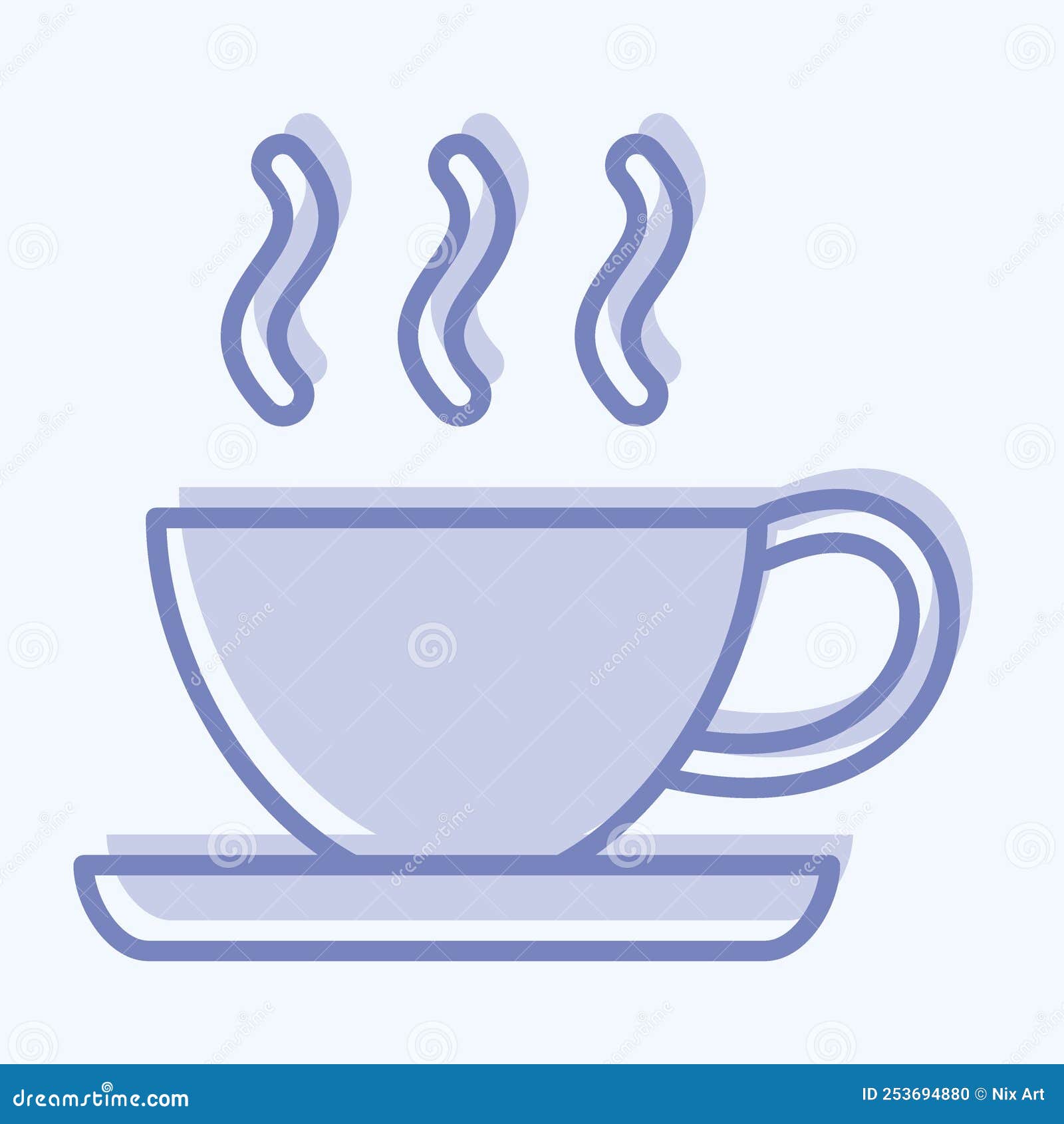 Icon Espresso. Suitable for Education Symbol. Two Tone Style. Simple ...