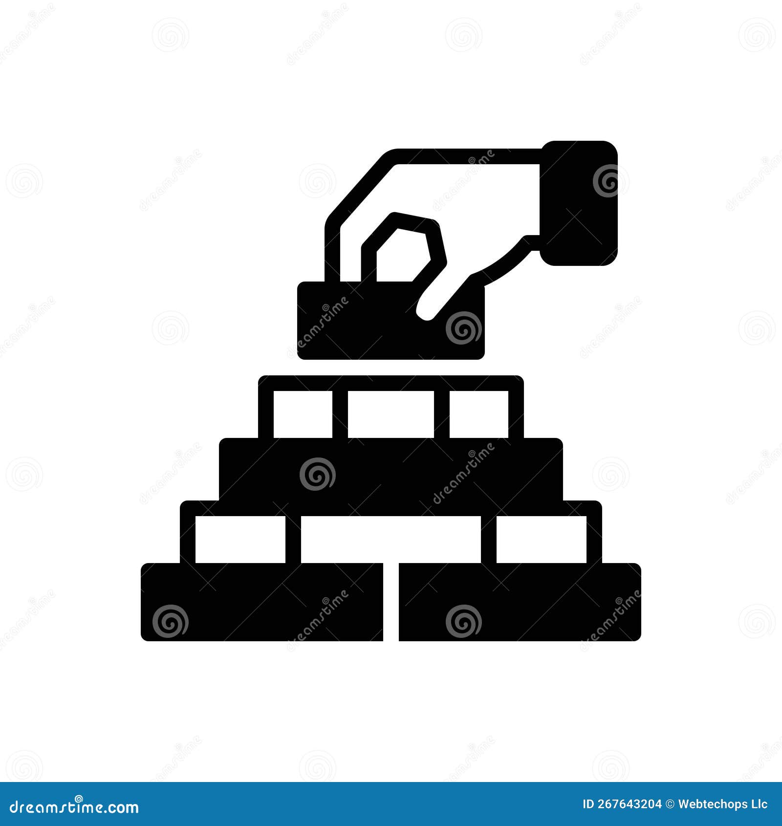 Black Solid Icon for Est, Made by Piramid and Establish Stock ...