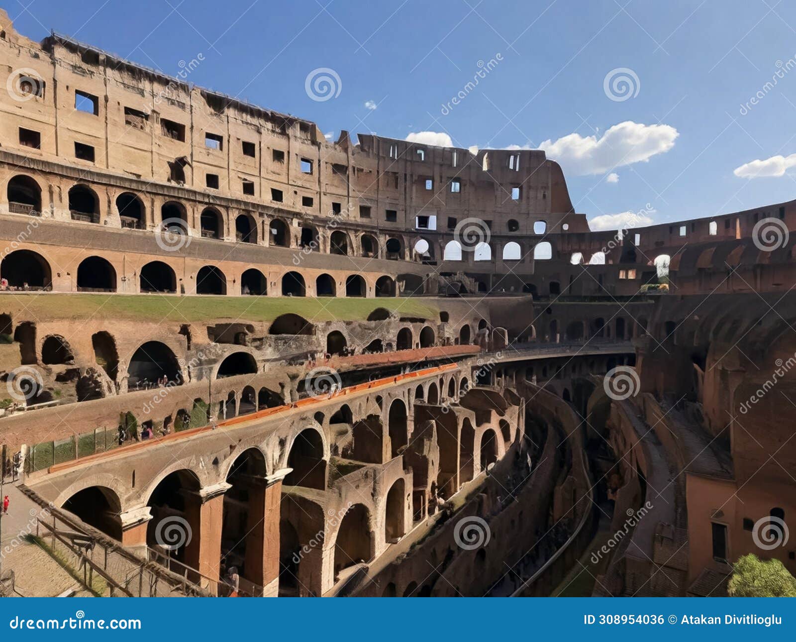 Icon of the Eternal City: Exploring Rome S Colosseum Stock Illustration ...