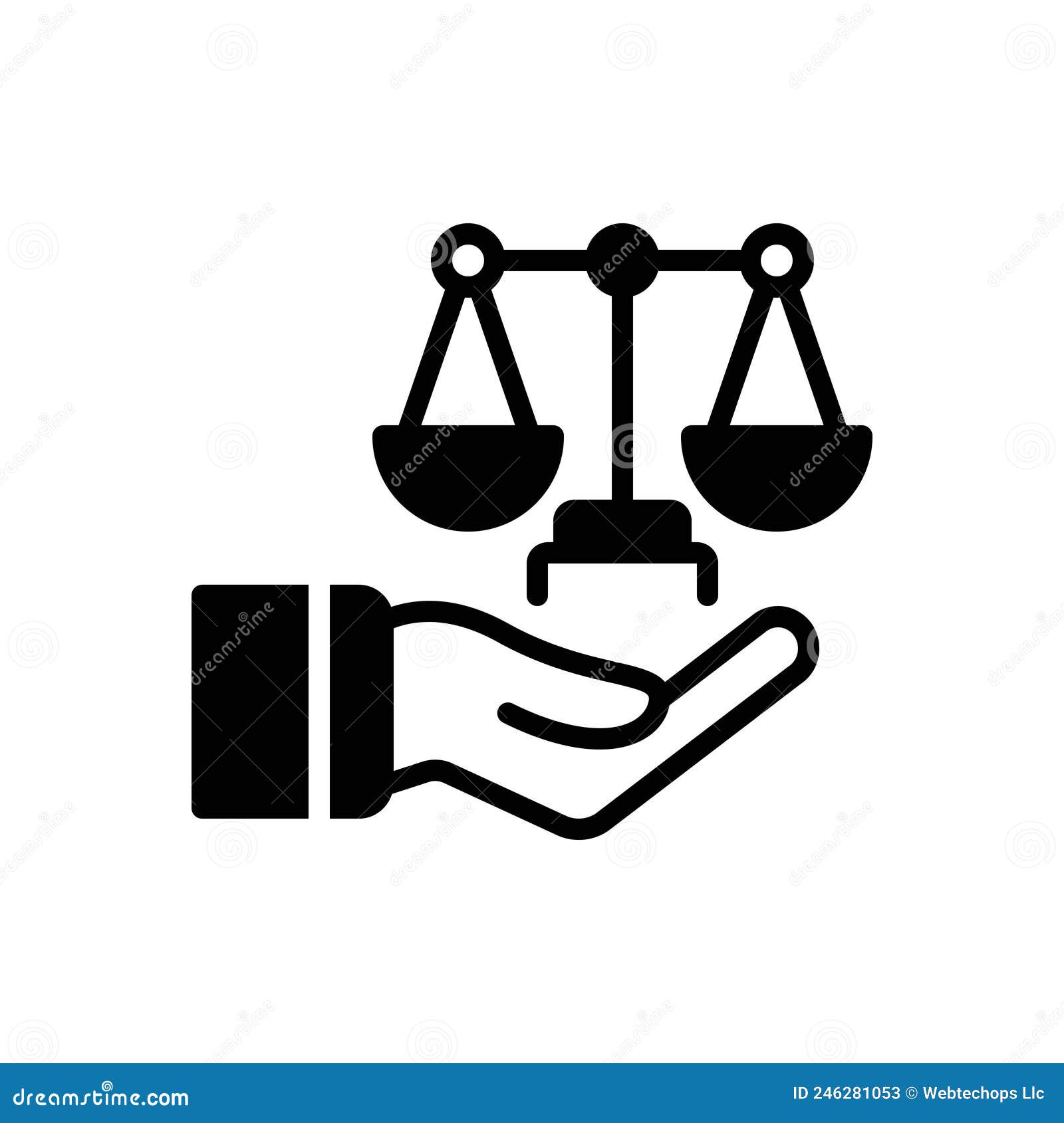 Black Solid Icon for Ethical, Moral and Law Stock Vector - Illustration ...
