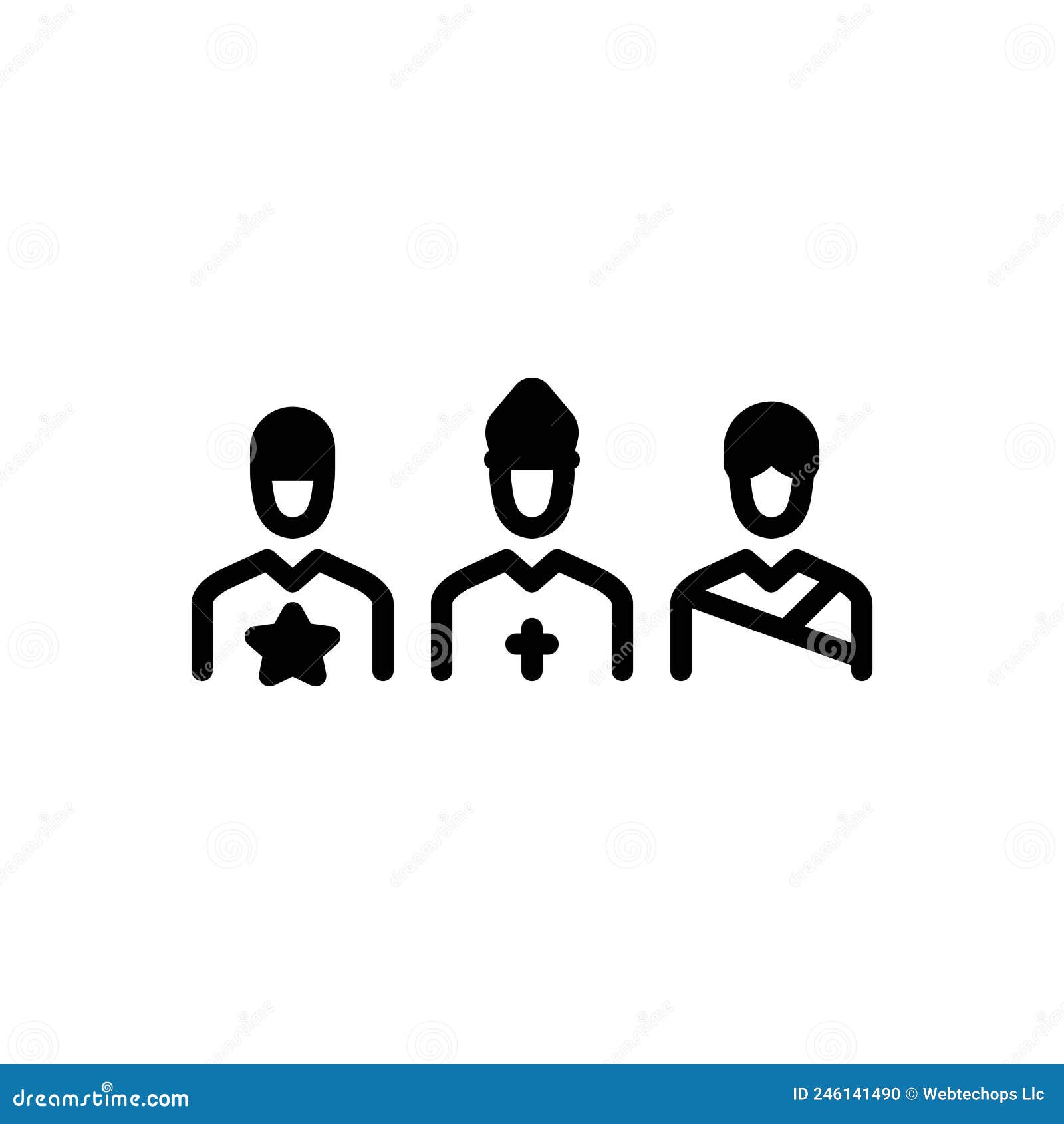 Black Solid Icon for Ethnic, Culture and People Stock Vector ...