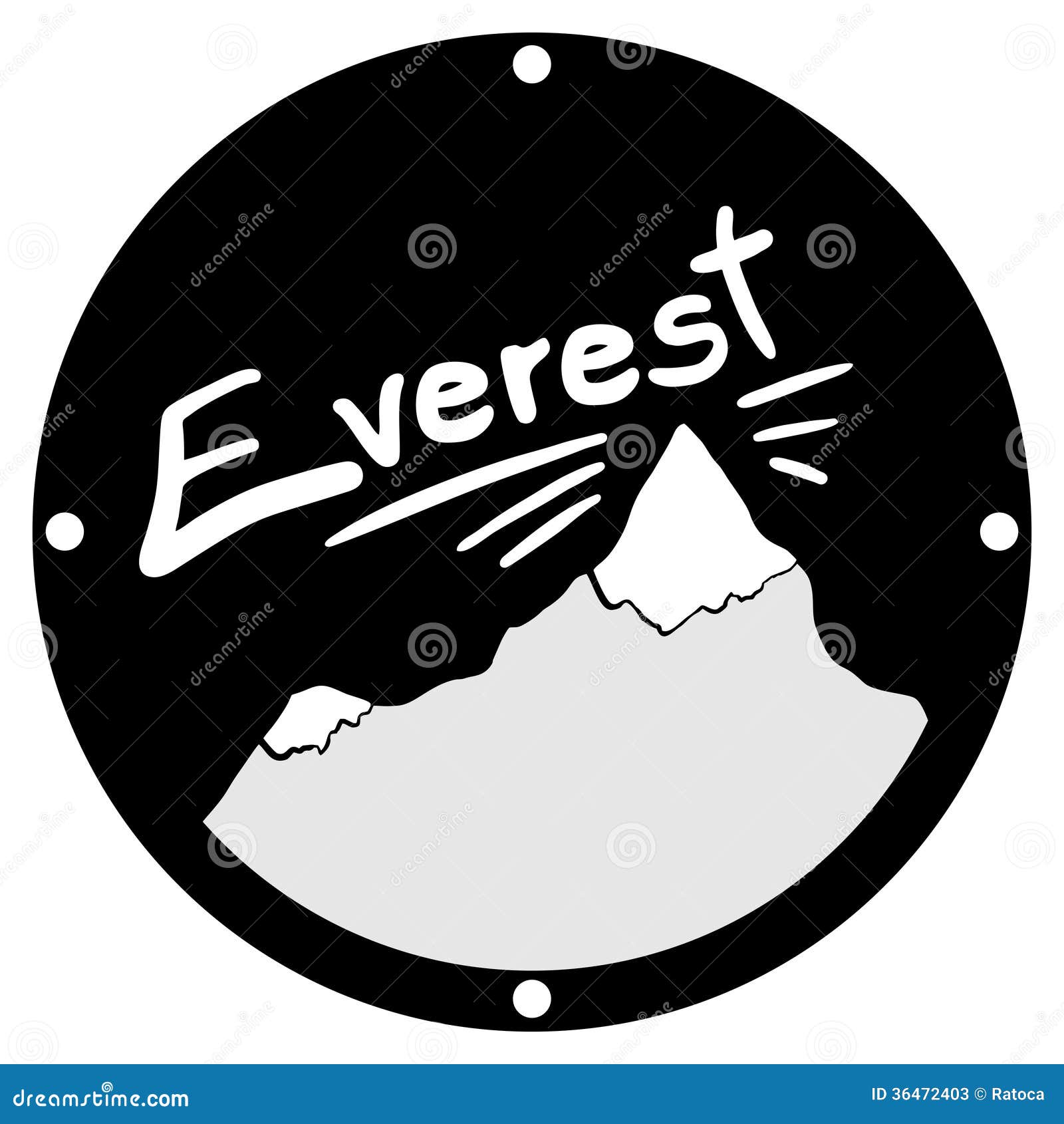 Icon Everest stock vector. Illustration of puppet, mountain - 36472403