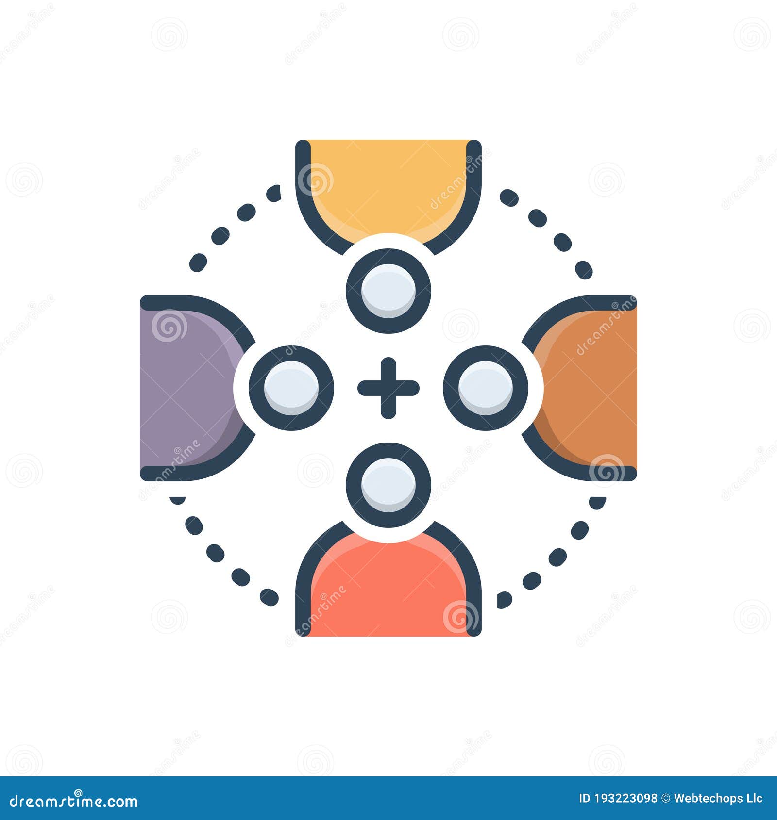 Color Illustration Icon for Everyone, Everybody and People Stock ...