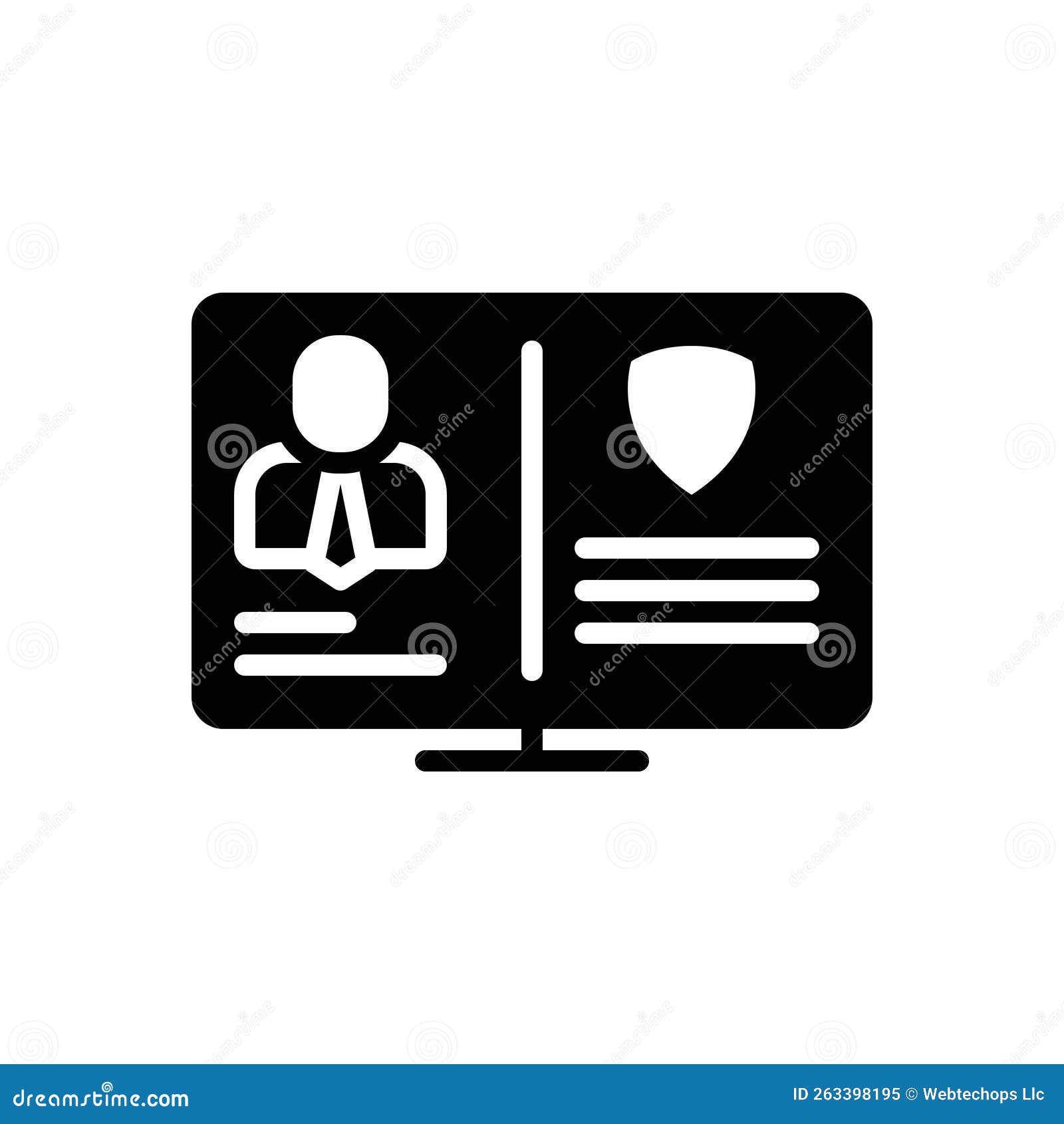 Black Solid Icon for Evidence, Clue and Witness Stock Vector ...