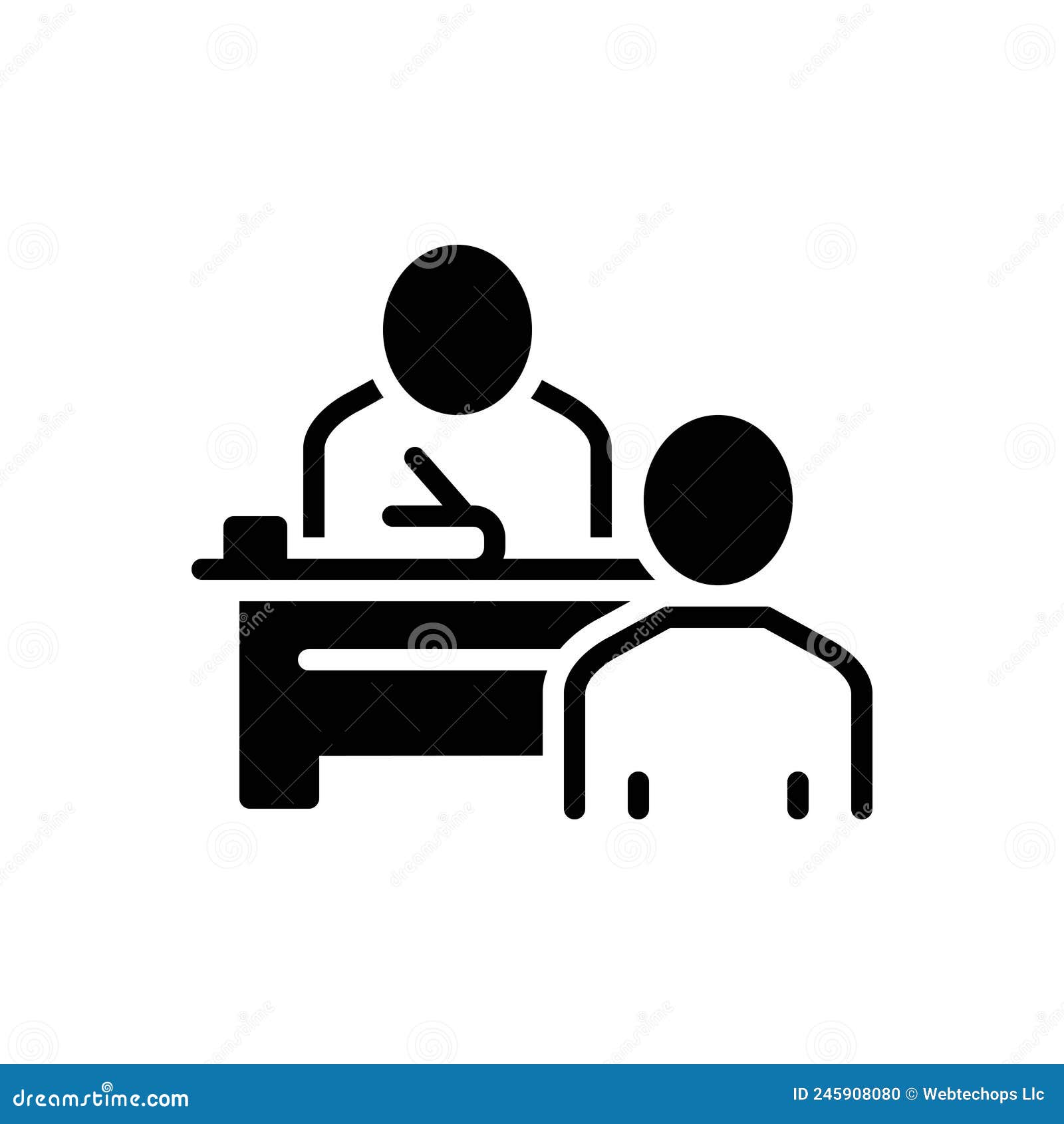Black Solid Icon for Examination, Test and Medical Stock Vector ...