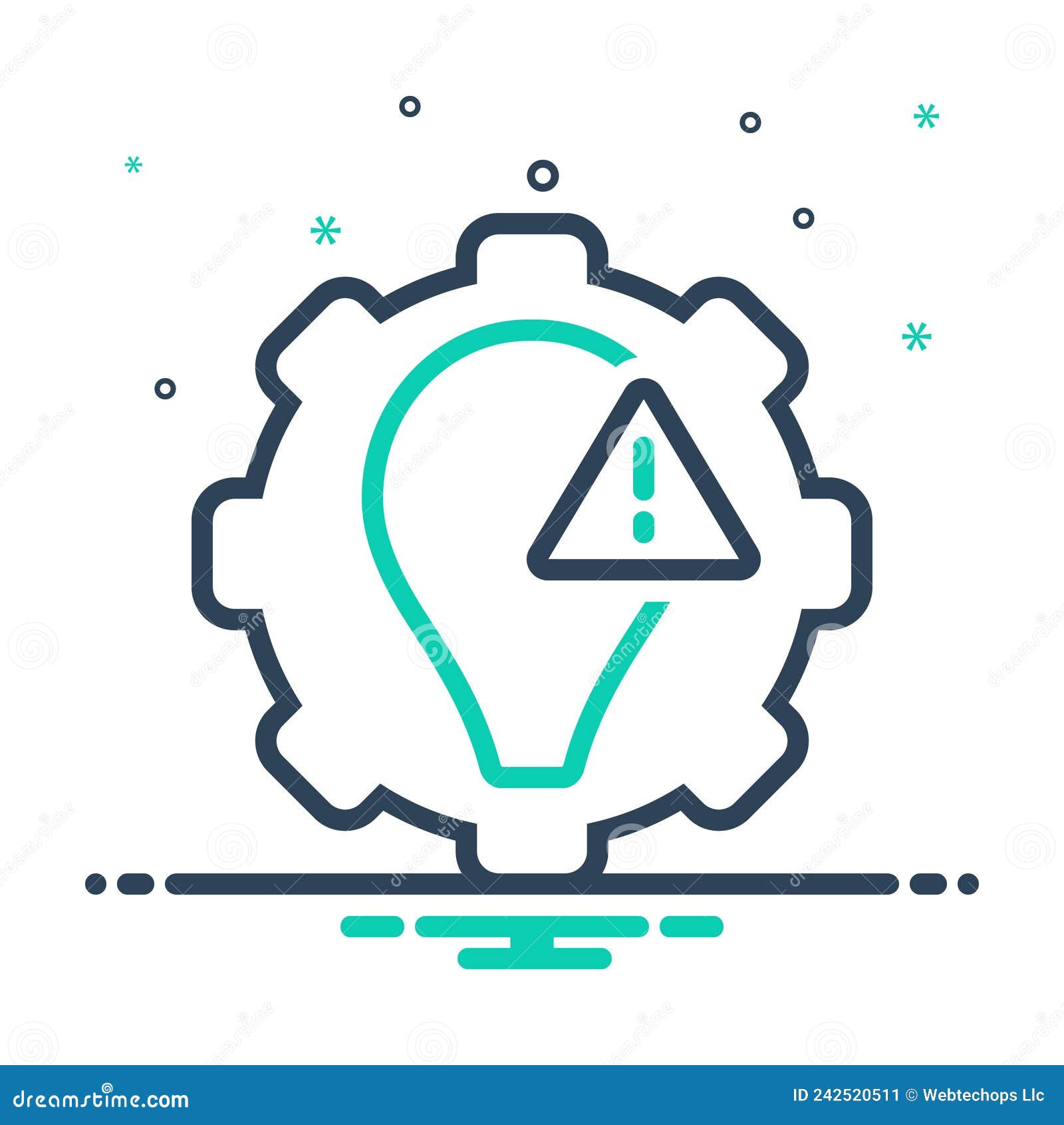 Mix Icon for Exceptions, Slander and Problem Stock Vector ...