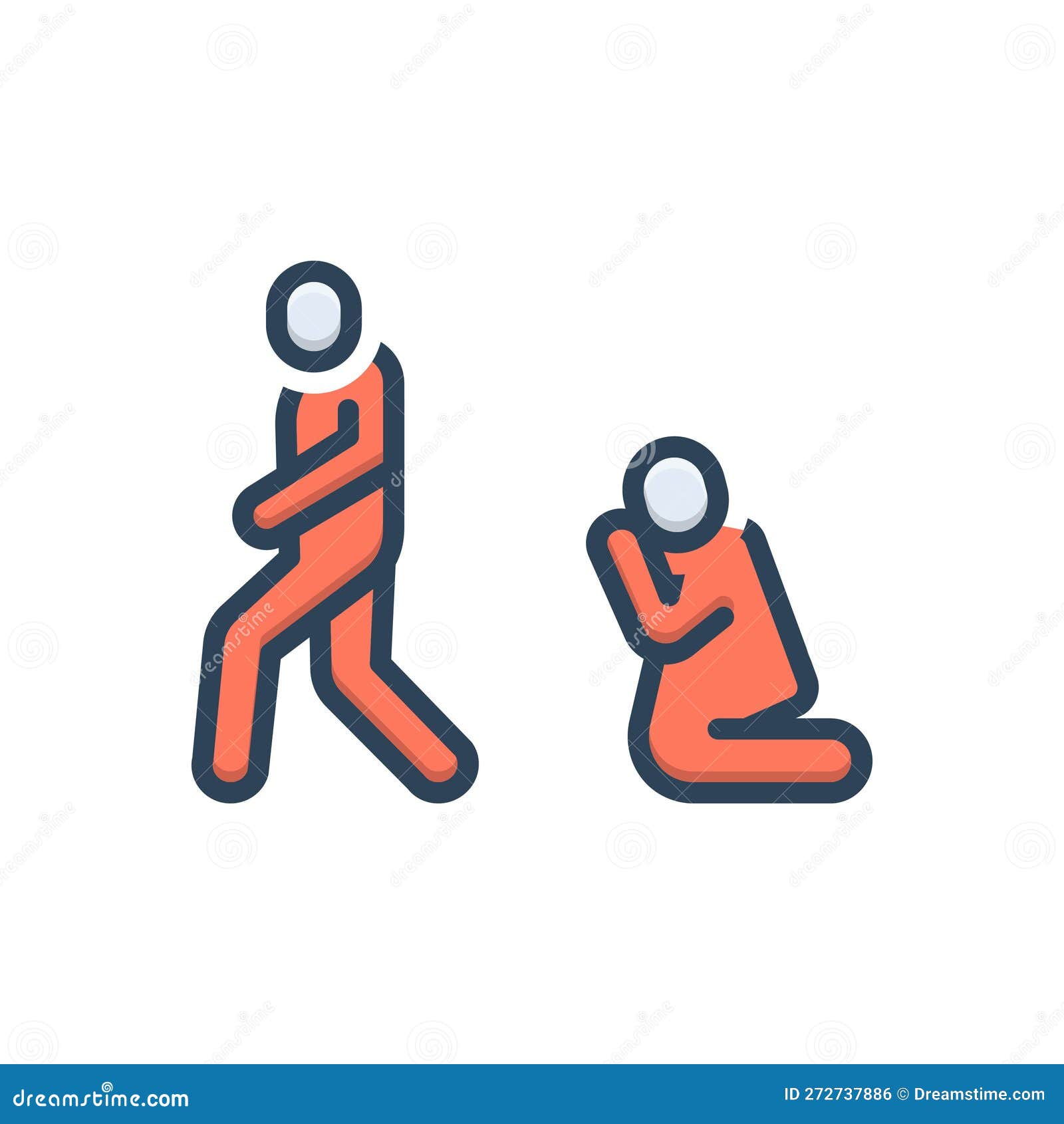 Color Illustration Icon for Excluded, Abandoned and Server Stock Vector ...