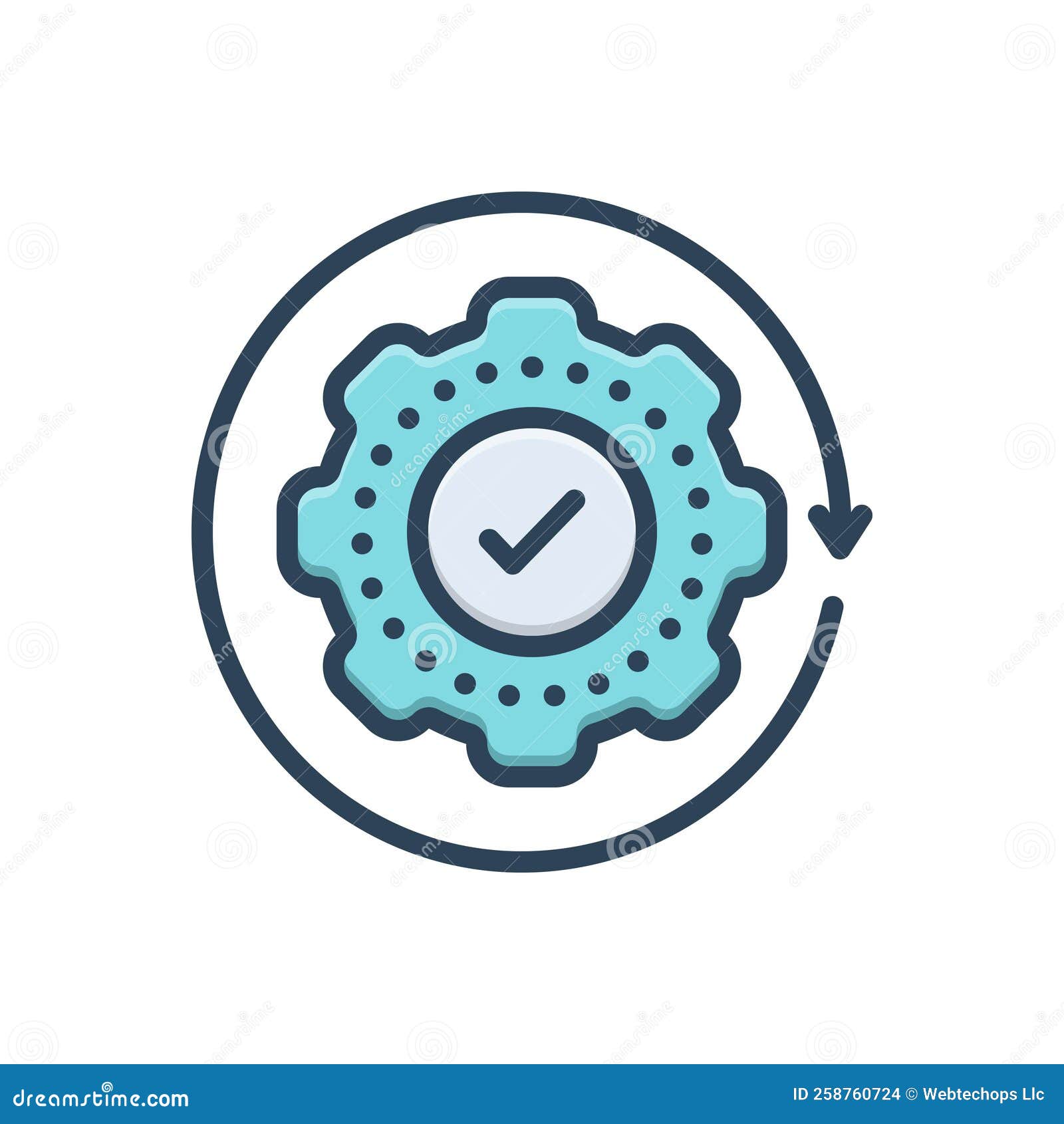 Color Illustration Icon for Executed, Execute and Implement Stock ... Color Illustration Icon for Executed, Execute and Implement Stock ...