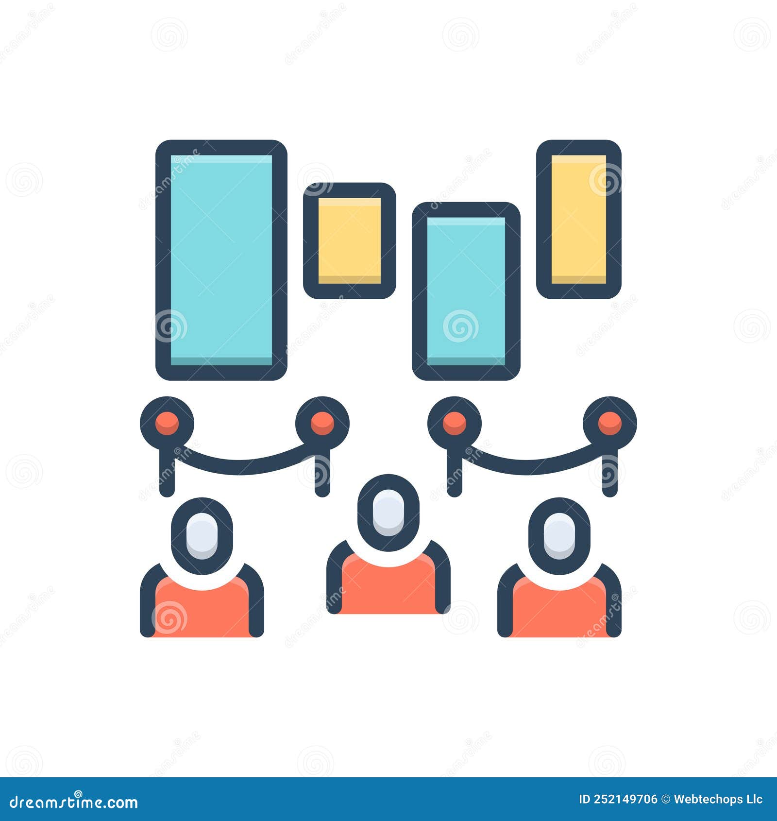 Color Illustration Icon for Exhibition, Exposition and Presentation ...