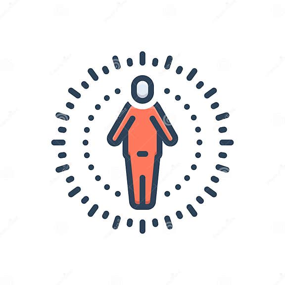 Color Illustration Icon for Exist, Existence and Reality Stock Vector ...