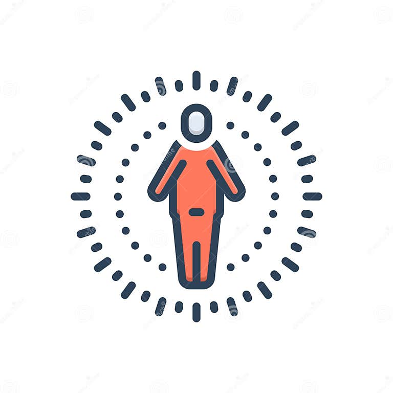 Color Illustration Icon for Exist, Existence and Reality Stock Vector ...