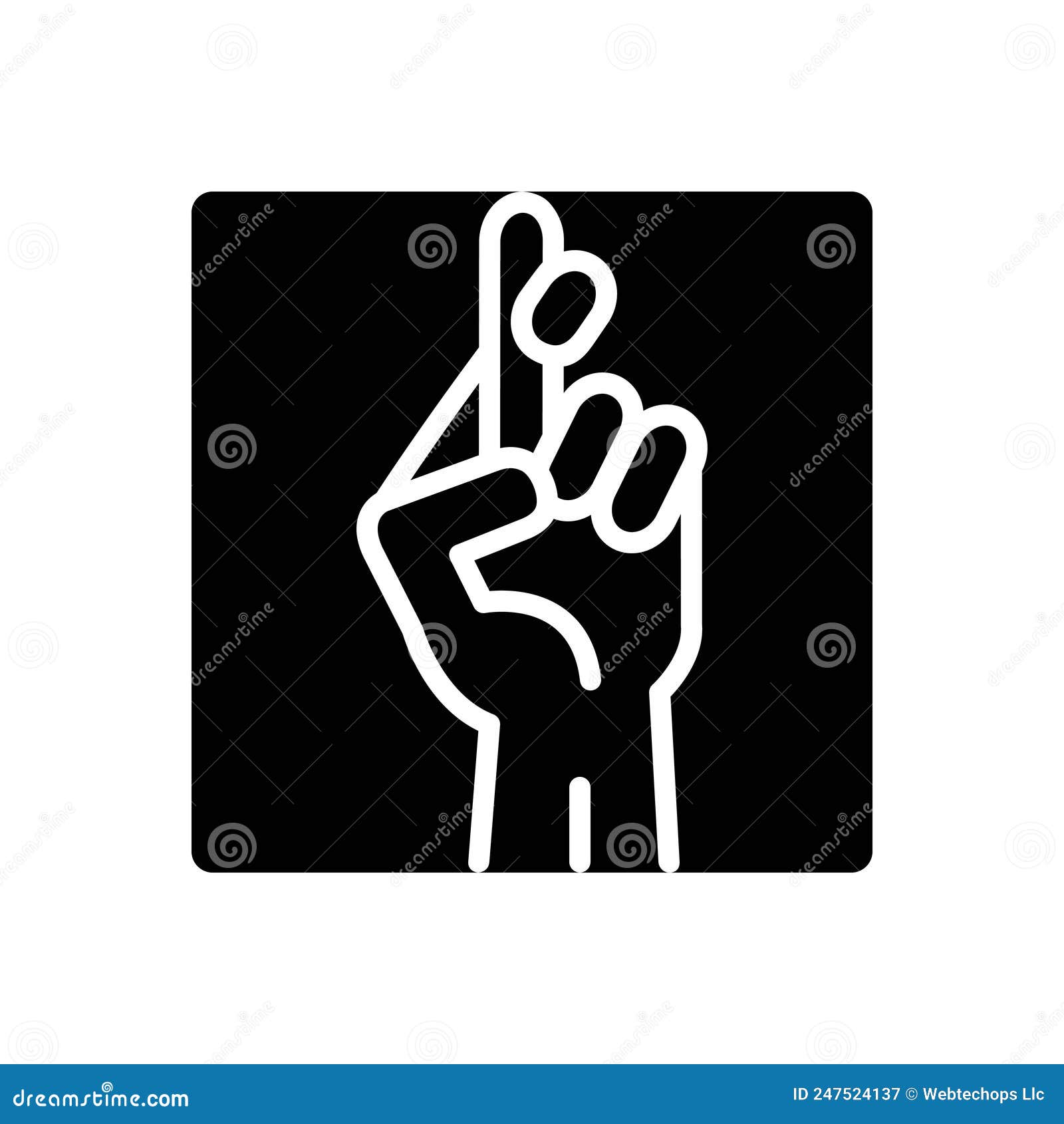 Black Solid Icon For Expectation, Expectancy And Cross Cartoon Vector ...