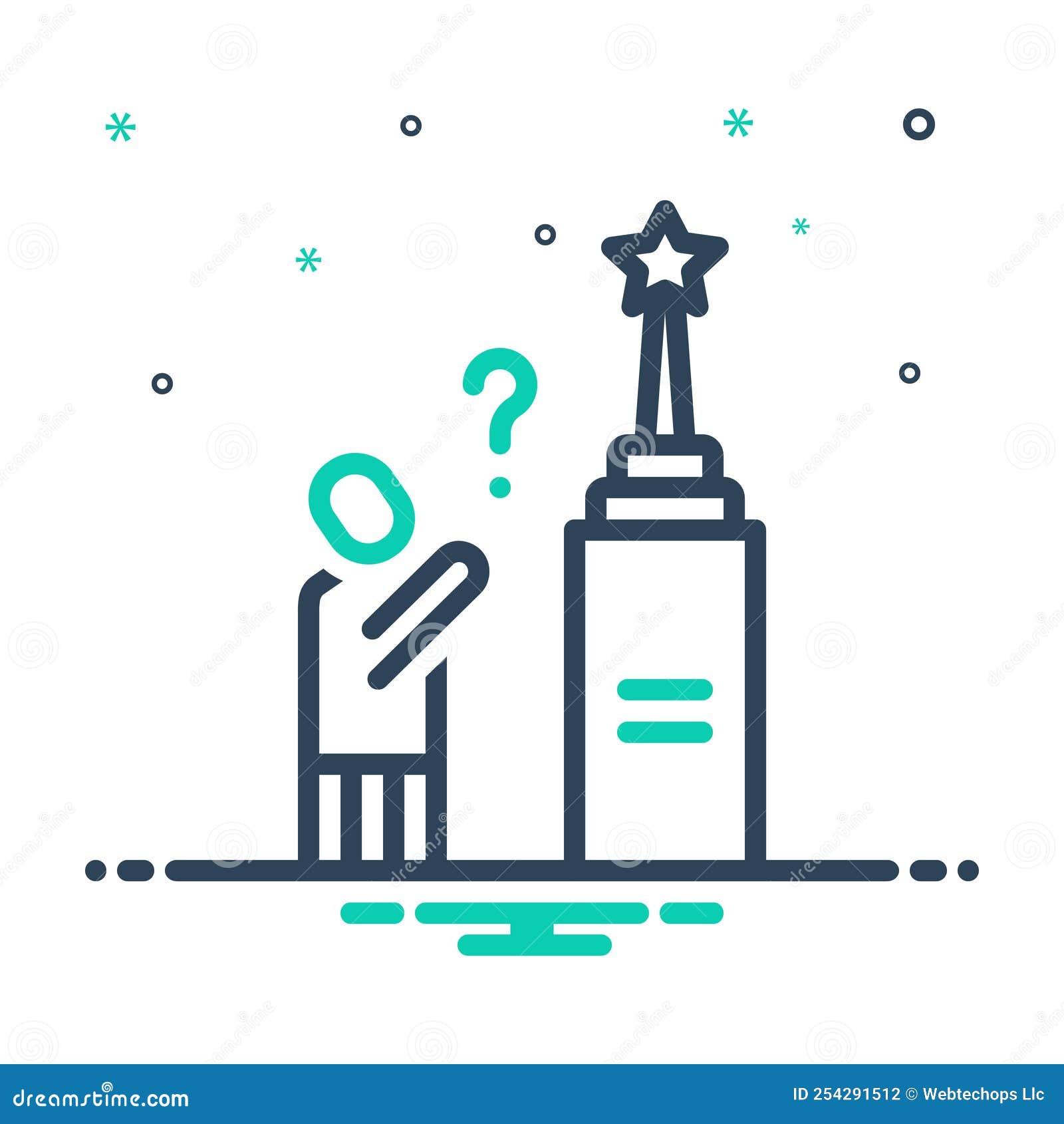 Mix Icon for Expectations, Prediction and Achieve Stock Vector ...