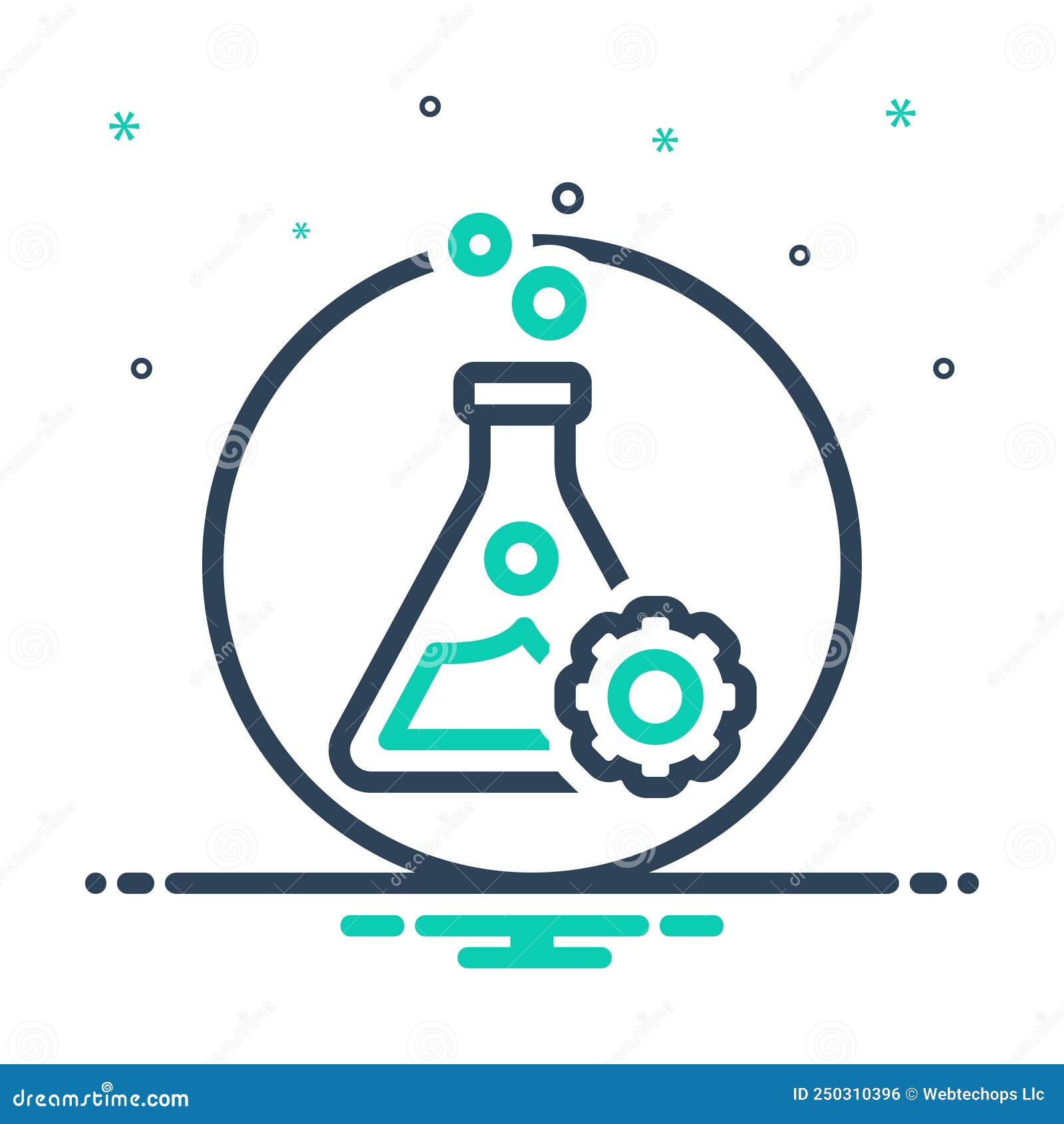 Mix Icon for Experiment, Test and Trial Stock Illustration ...