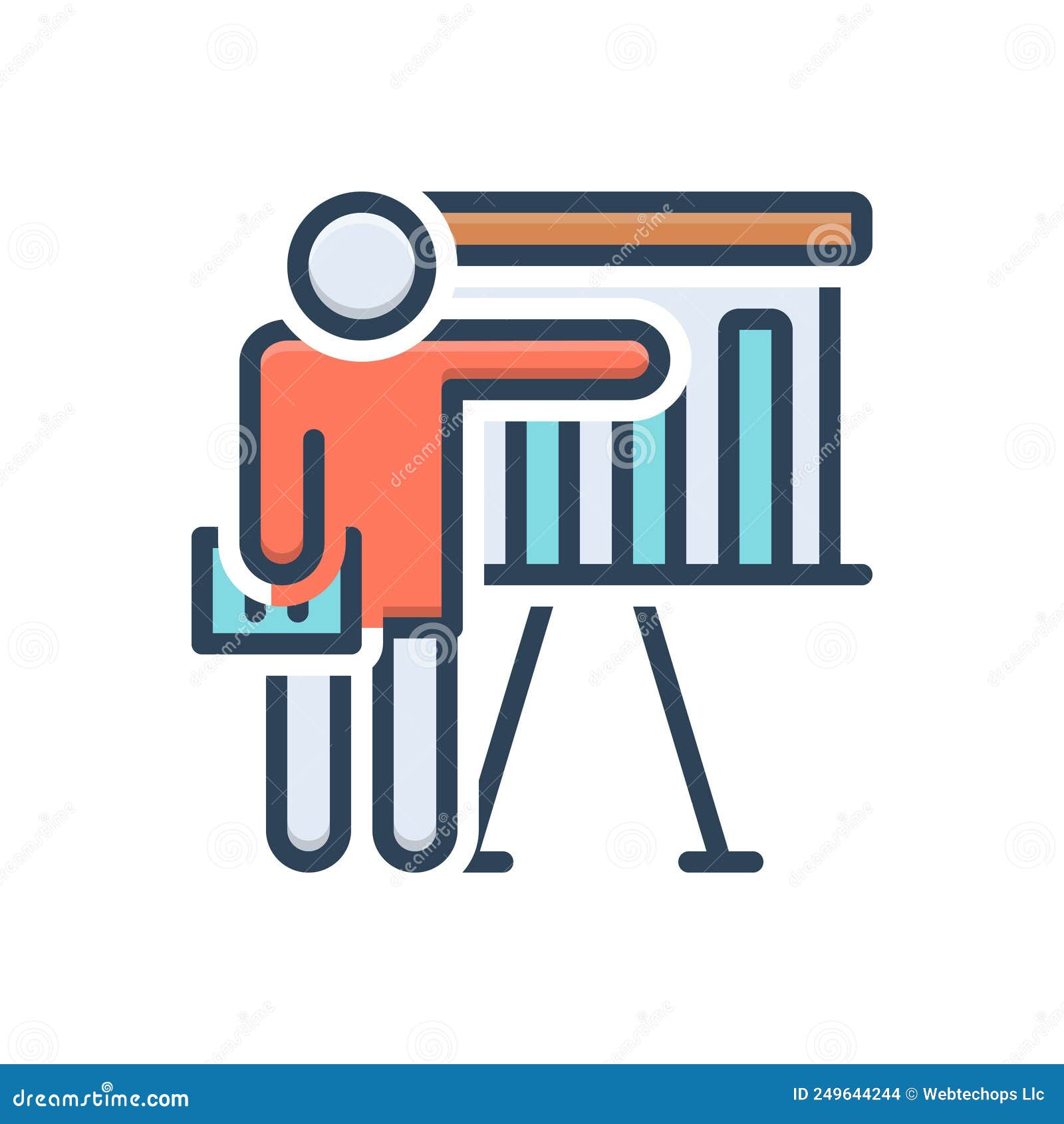 Color Illustration Icon for Explained, Describe and Spell Stock Vector ...