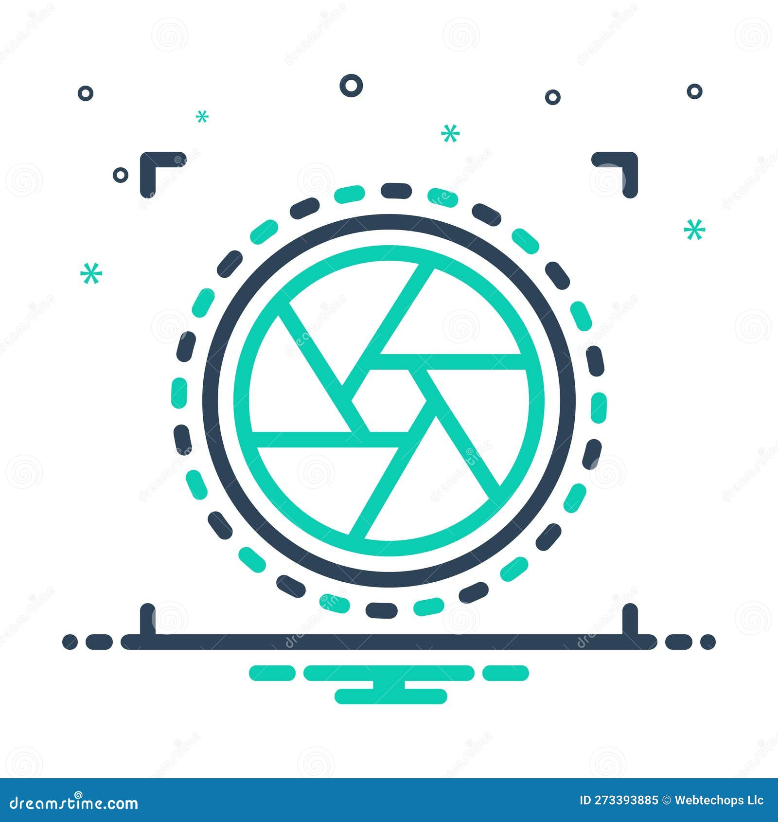 Mix Icon for Exposure, Camera and Aperature Stock Vector - Illustration ...