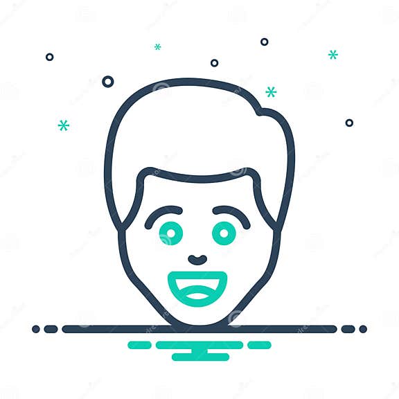 Mix Icon for Express, Smile and Face Stock Illustration - Illustration ...