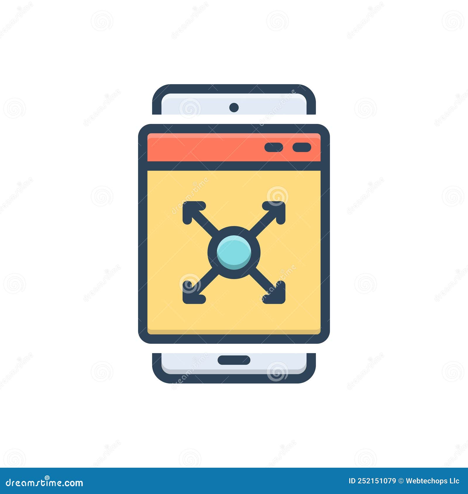 Color Illustration Icon for Extend, Size and Full Screen Stock Vector ...