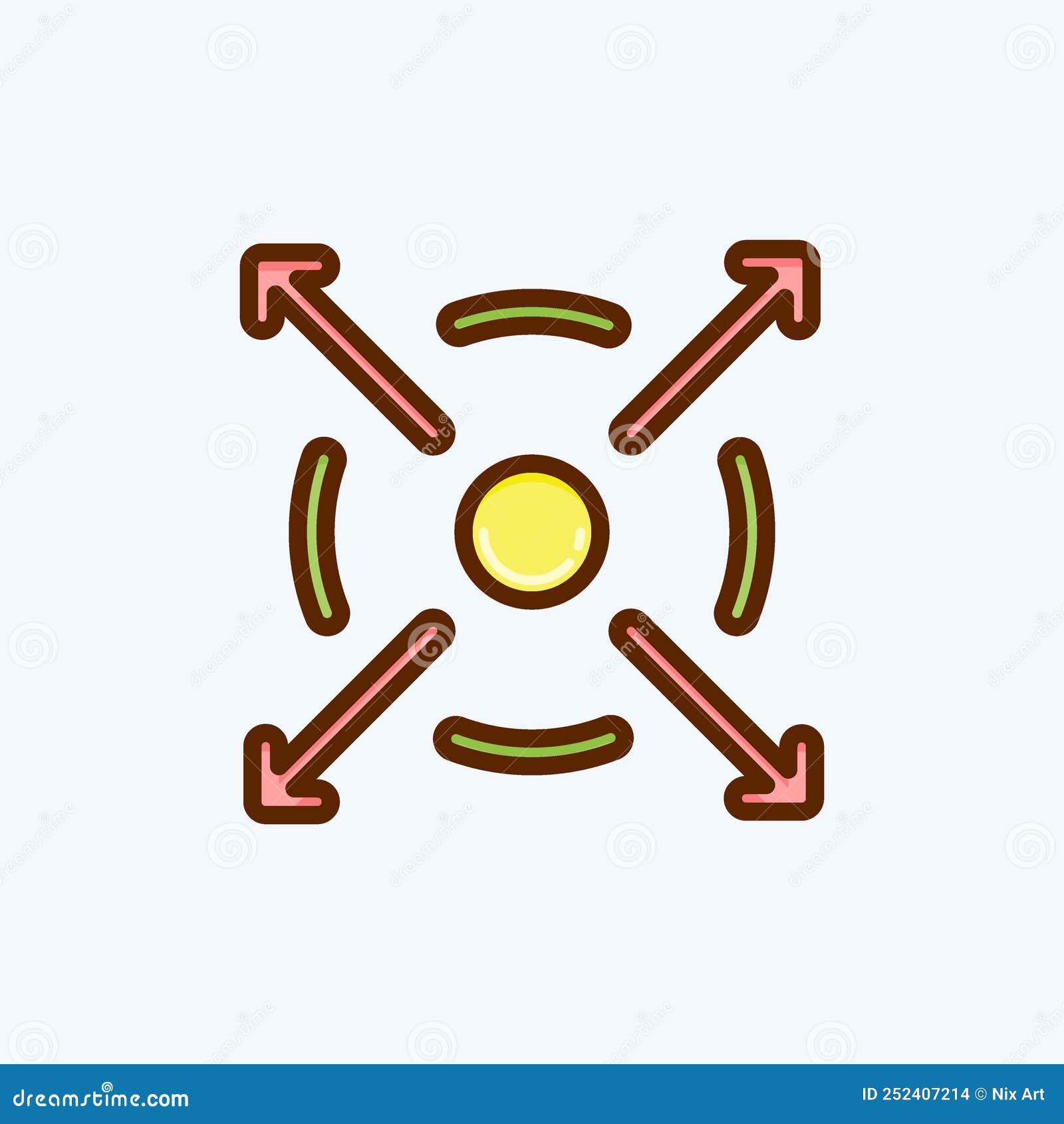 Icon Extending. Suitable for Branding Symbol. Flat Style. Simple Design ...