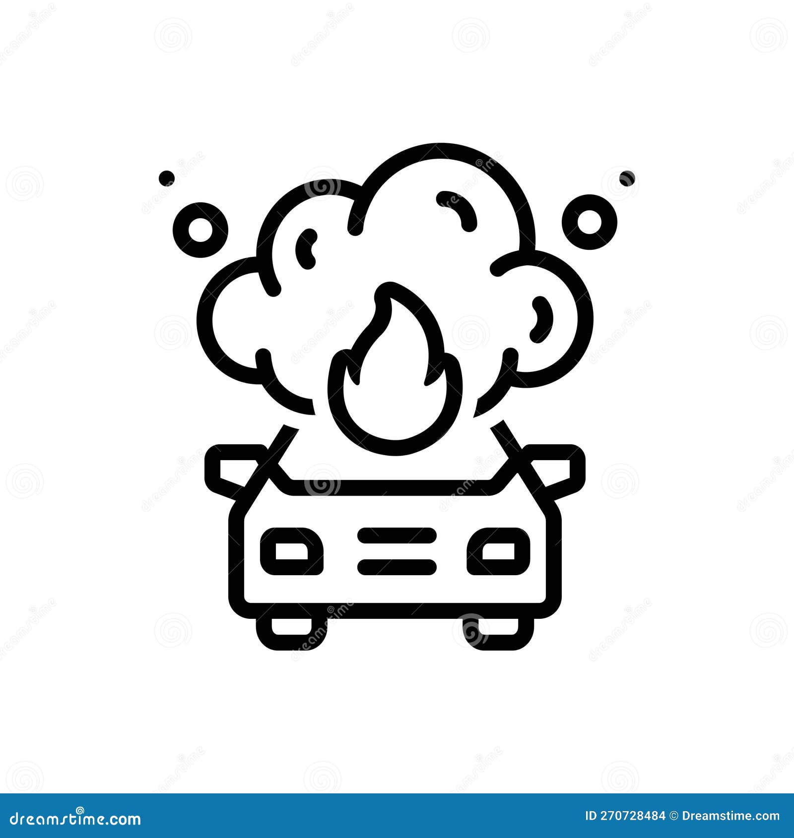 Black Line Icon for Extremely, Very and Damage Stock Vector ...