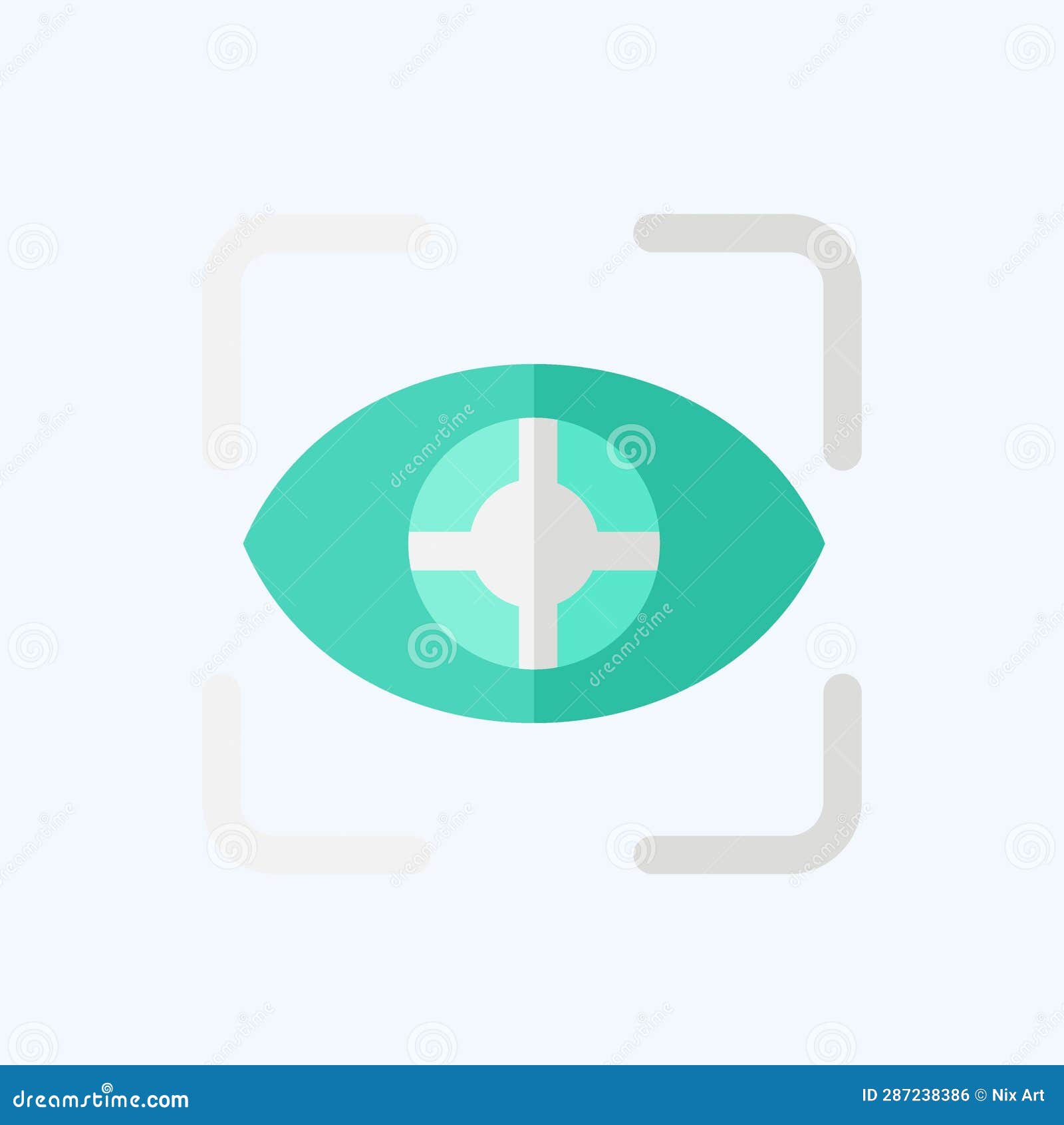 Icon Eye Tracking. Related To 3D Visualization Symbol. Flat Style ...