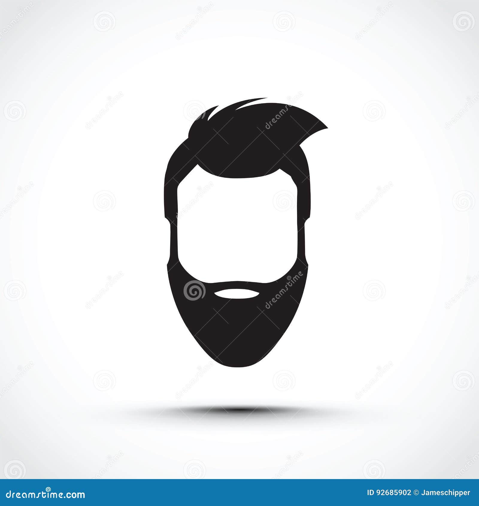 Icon of a face stock vector. Illustration of isolated - 92685902