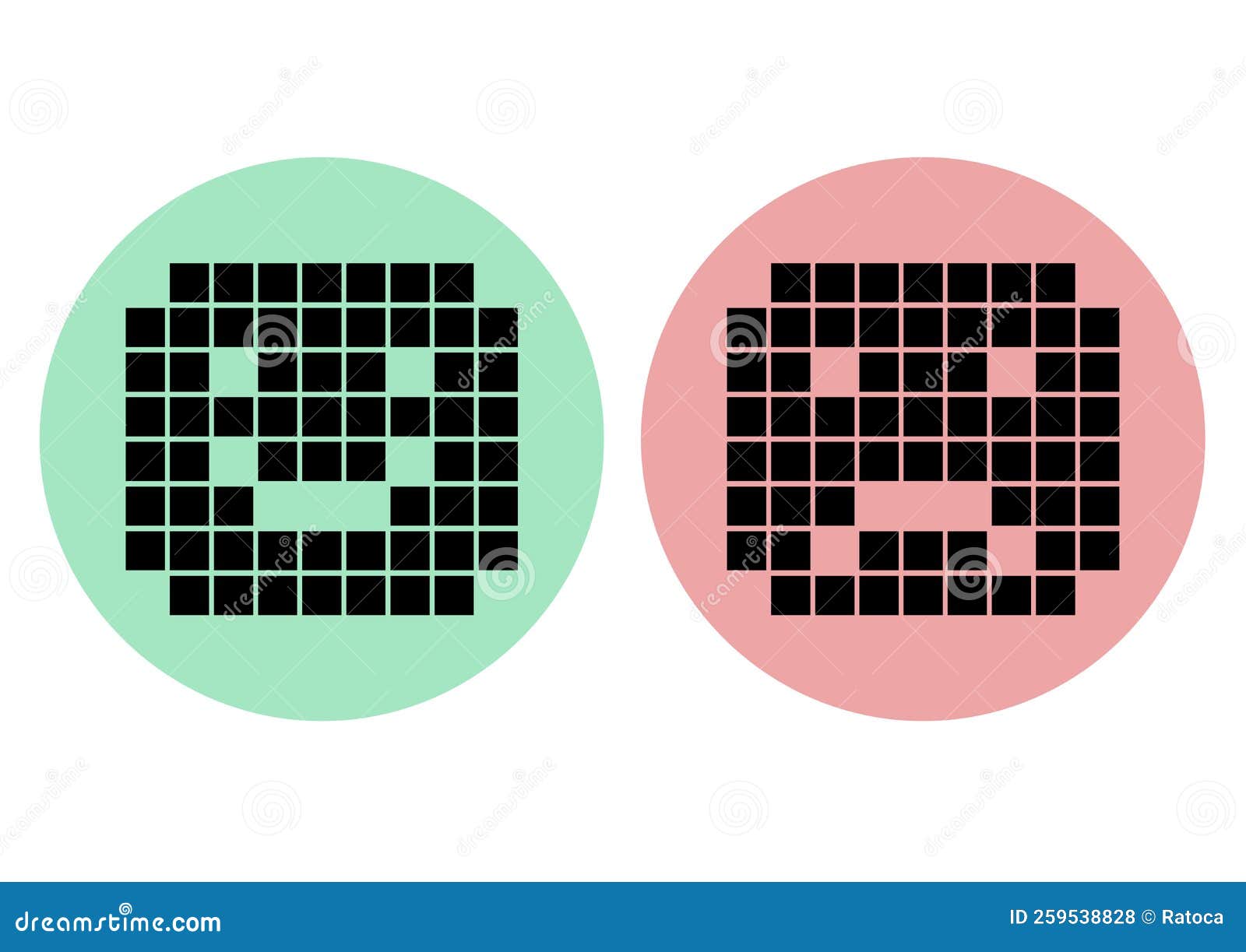 Icon faces stock vector. Illustration of review, happy - 259538828