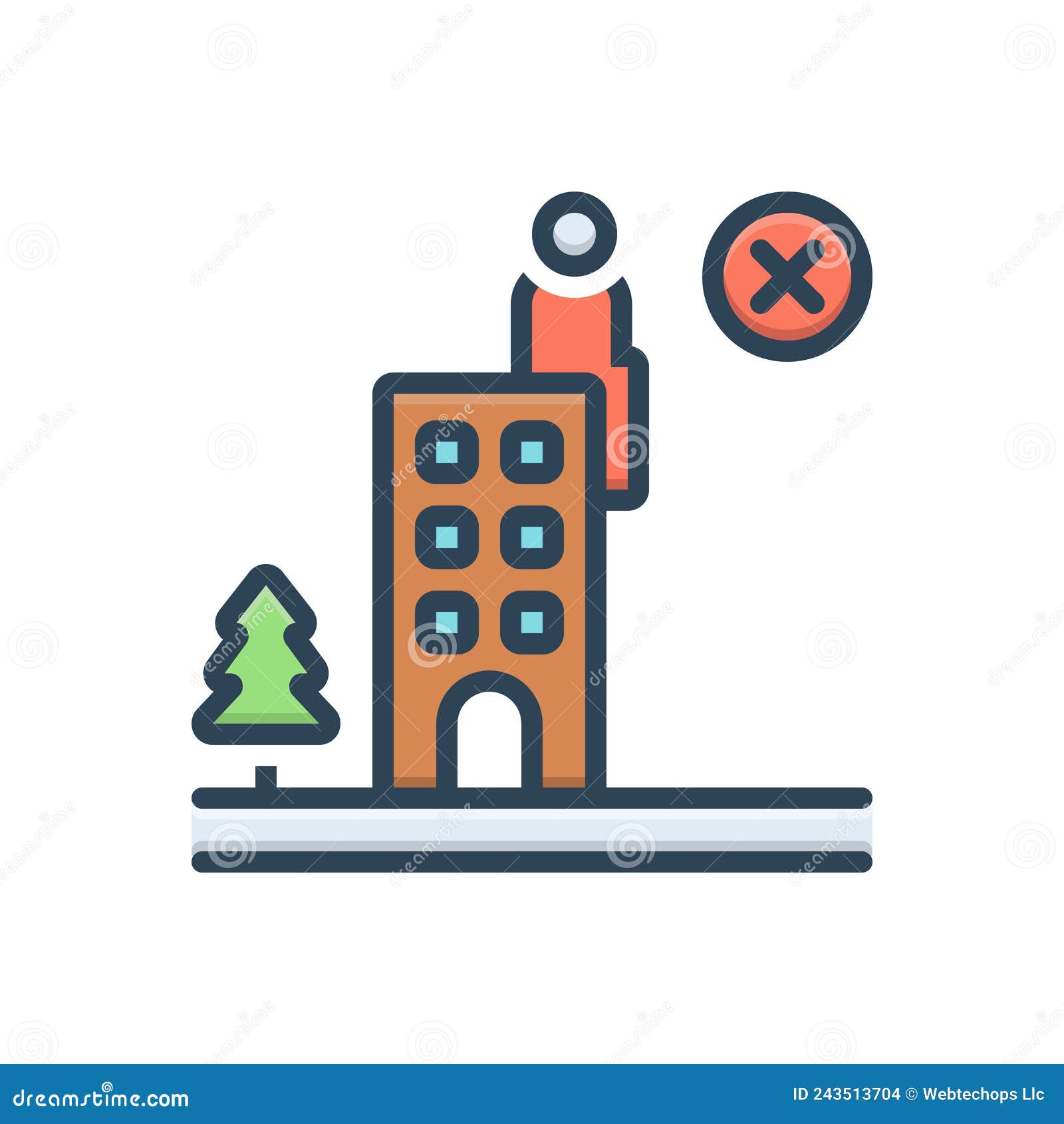 Color Illustration Icon for Failure, Debacle and Discomfiture Stock ...