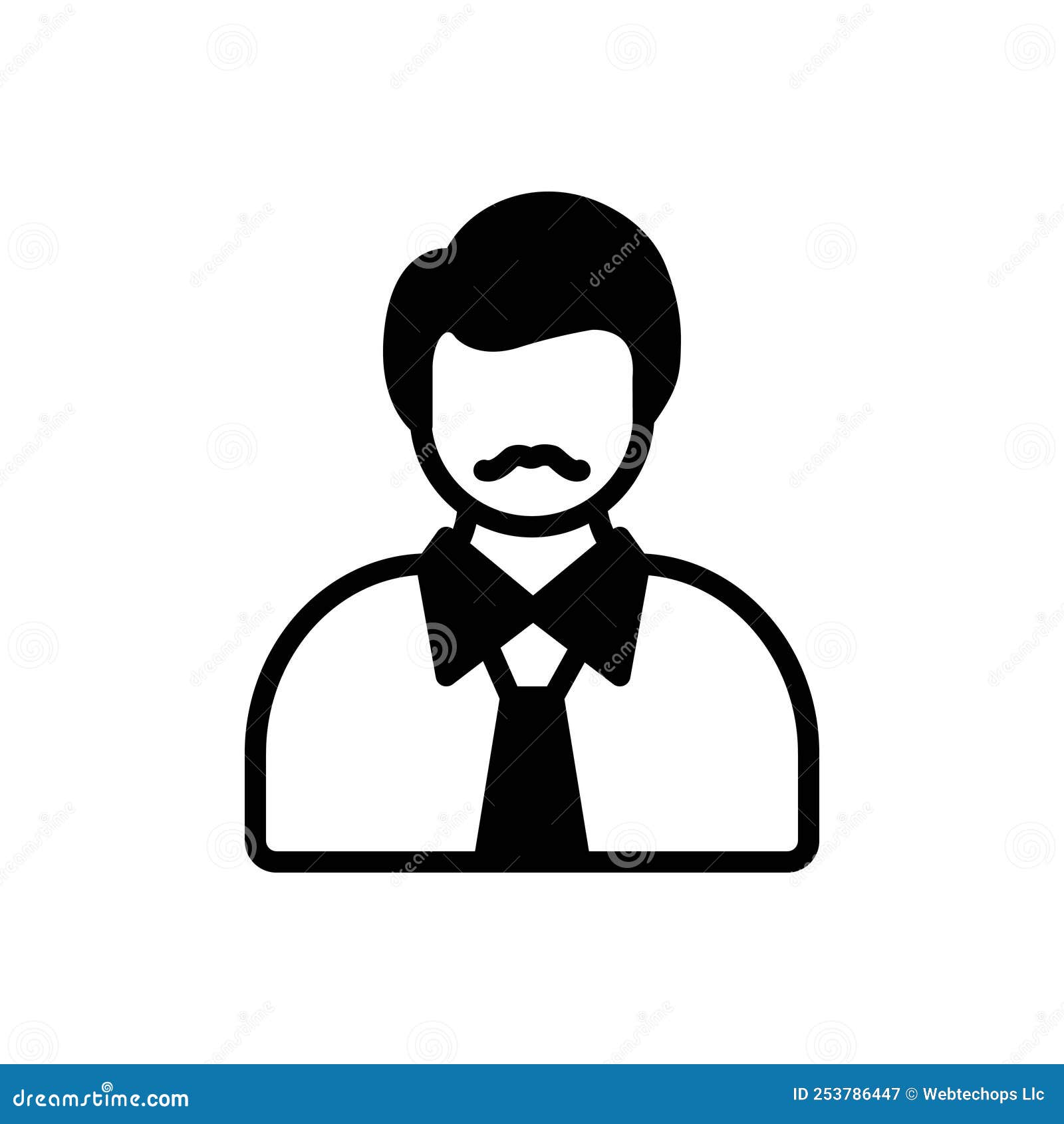 Black Solid Icon for Fathers, Dad and Daddy Stock Illustration ...