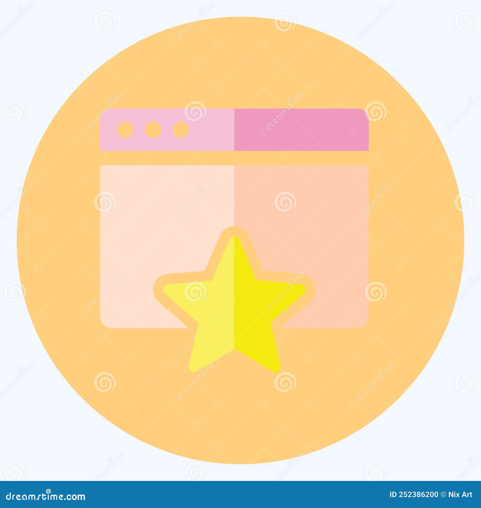 Icon Favorite Page. Suitable for User Interface Symbol. Flat Style ...