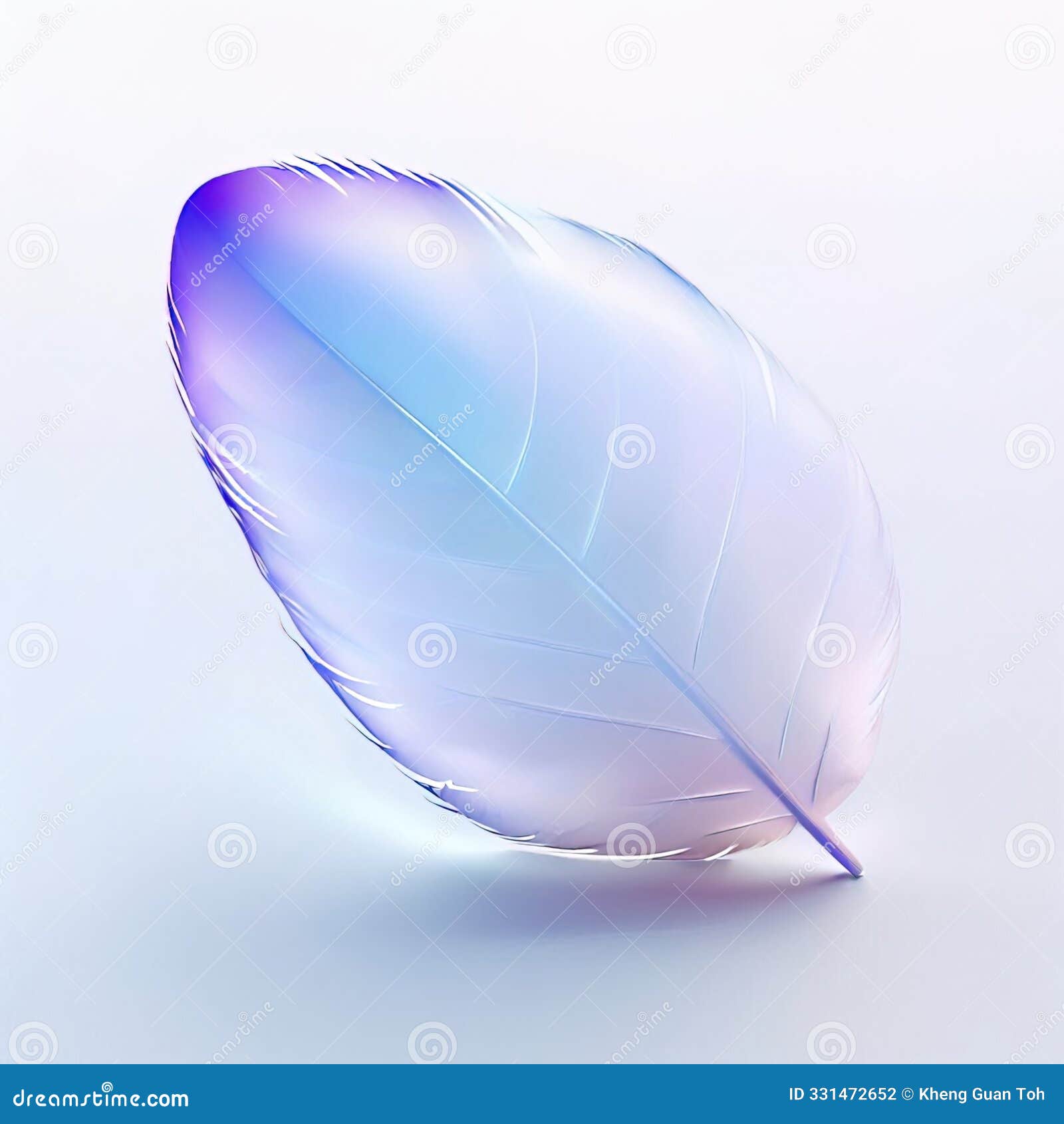 Icon of Feather, Glossy Glass Style Stock Illustration - Illustration ...