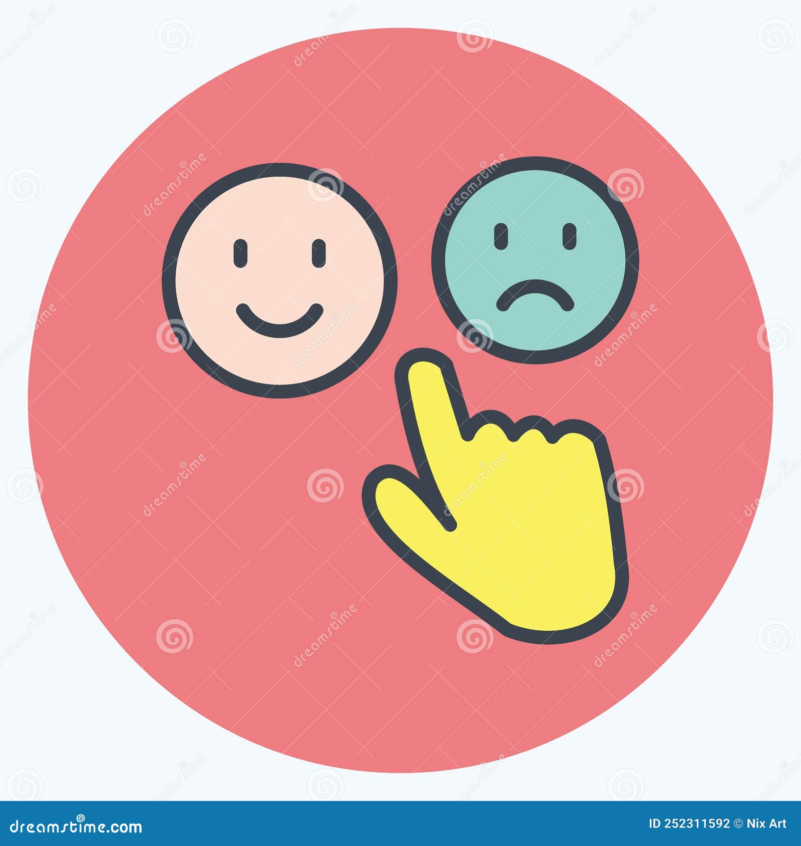 Icon Feedback 1. Suitable for Feedback Symbol. Color Mate Style. Simple ...