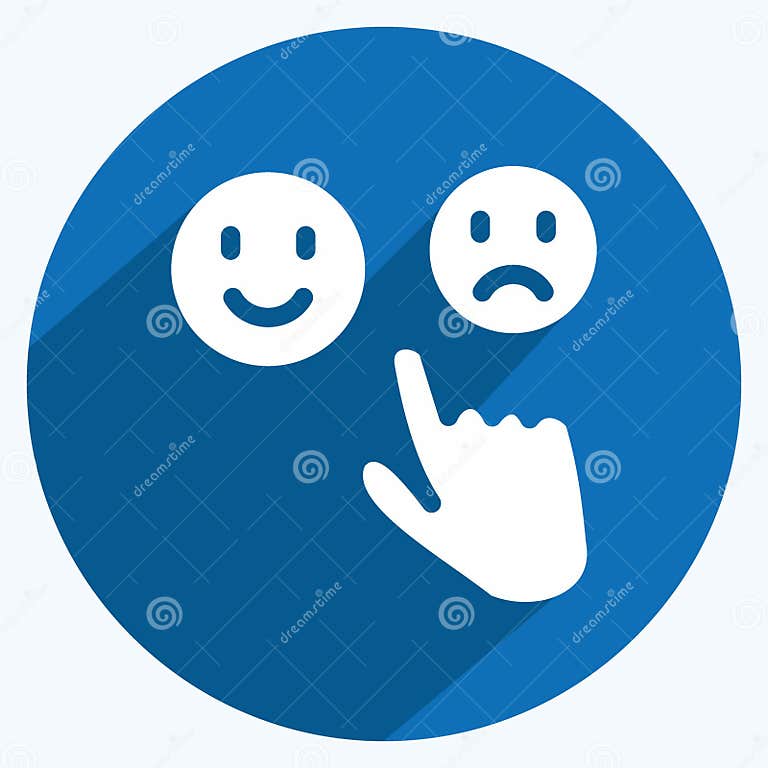 Icon Feedback 1. Suitable for Feedback Symbol. Long Shadow Style ...