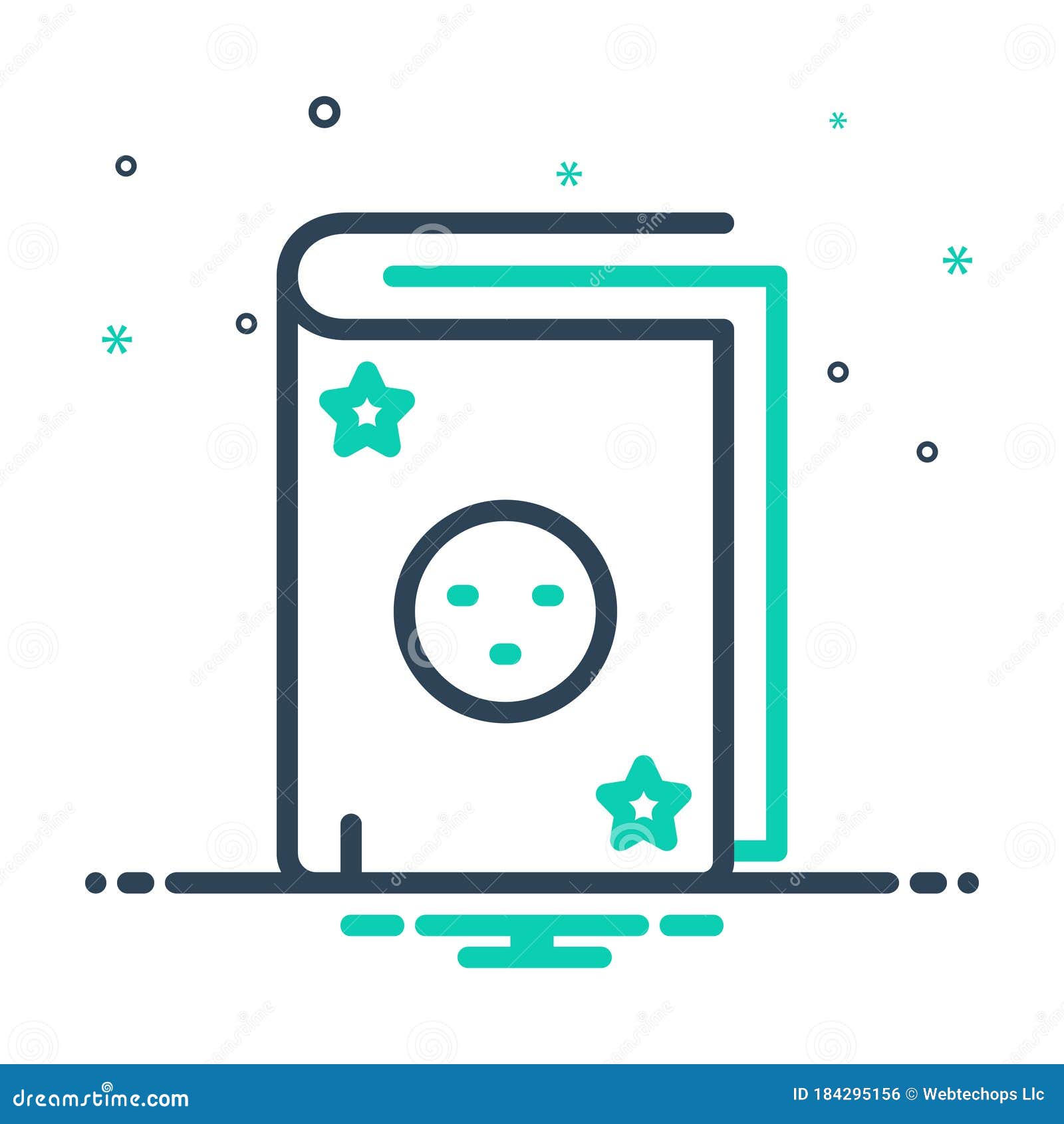 Mix Icon for Fiction, Novel and Myth Stock Vector - Illustration of ...