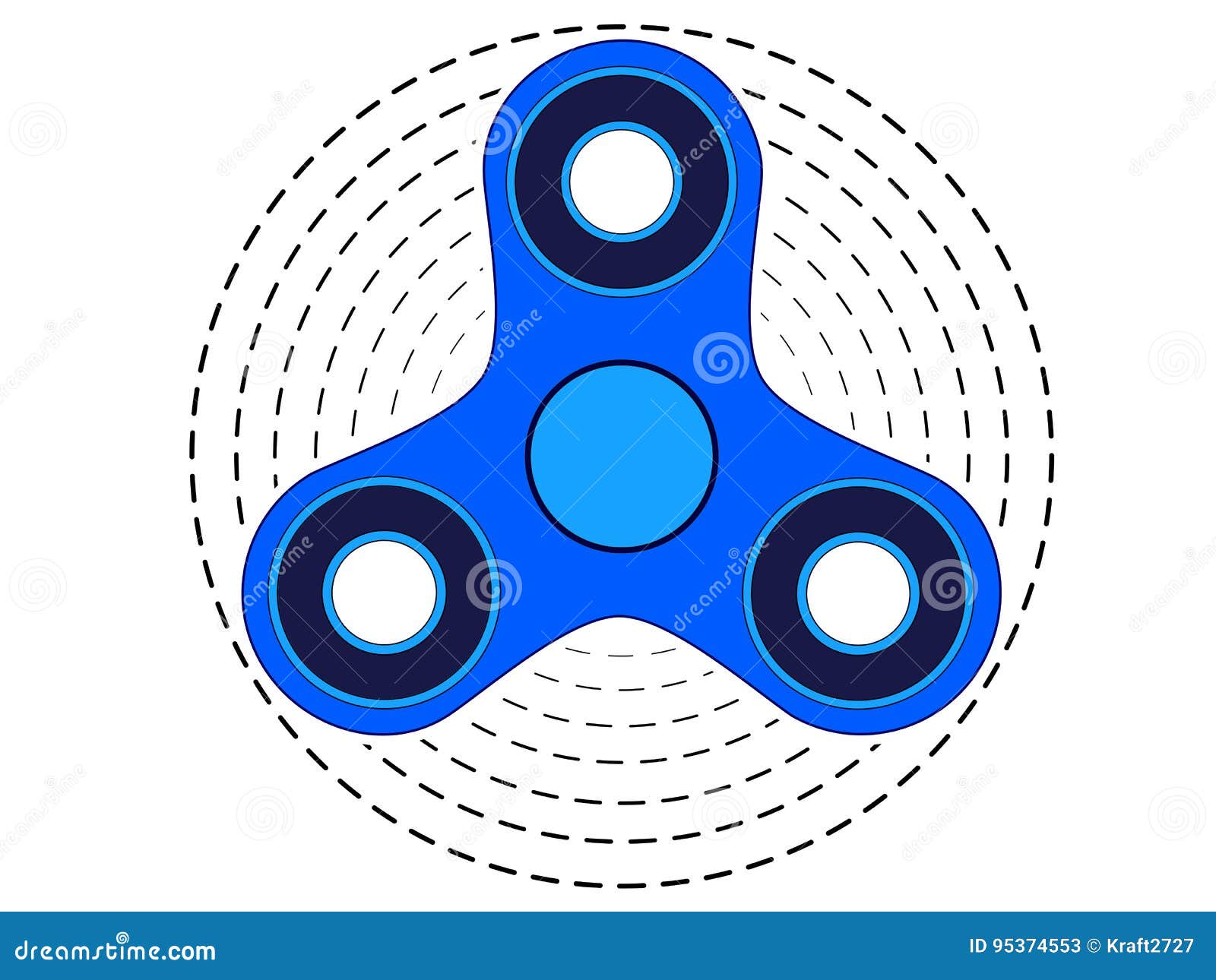 Icon fidget spinner stock vector. Illustration of icons - 95374553
